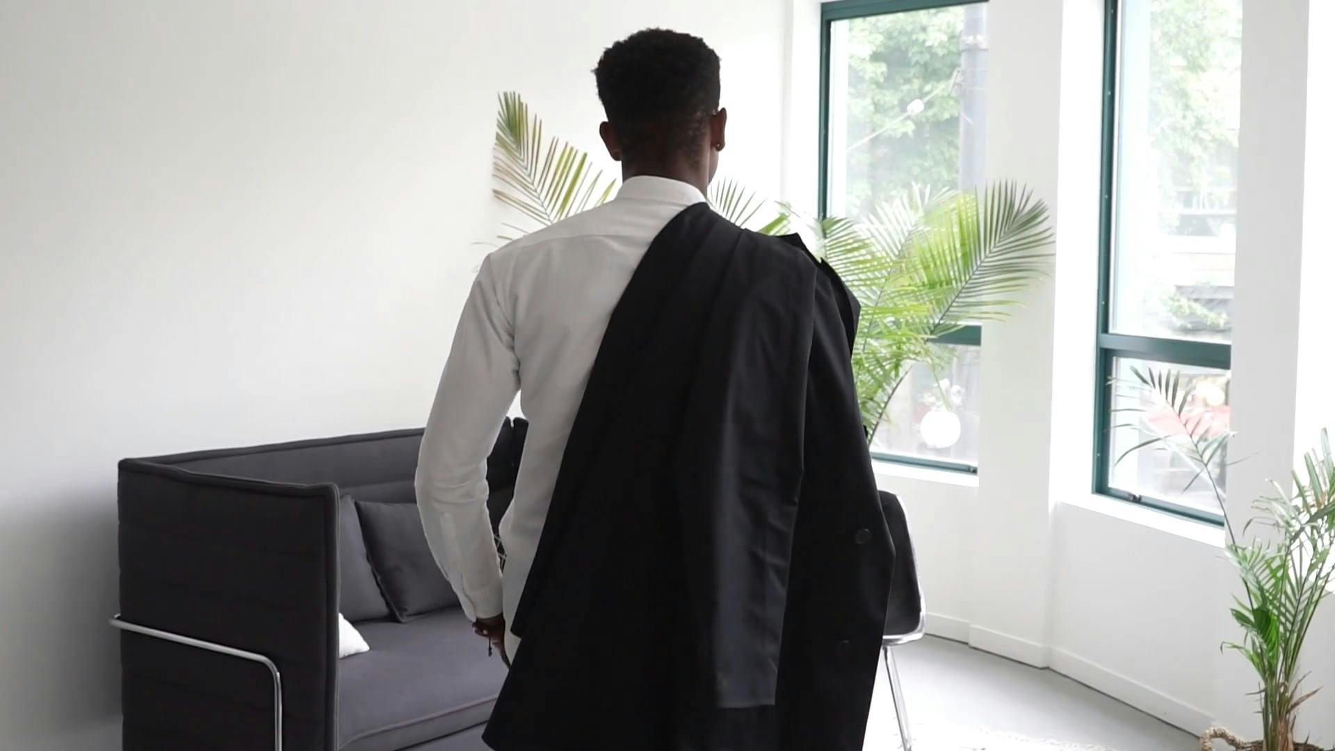 Tired Man Sitting on Couch · Free Stock Video