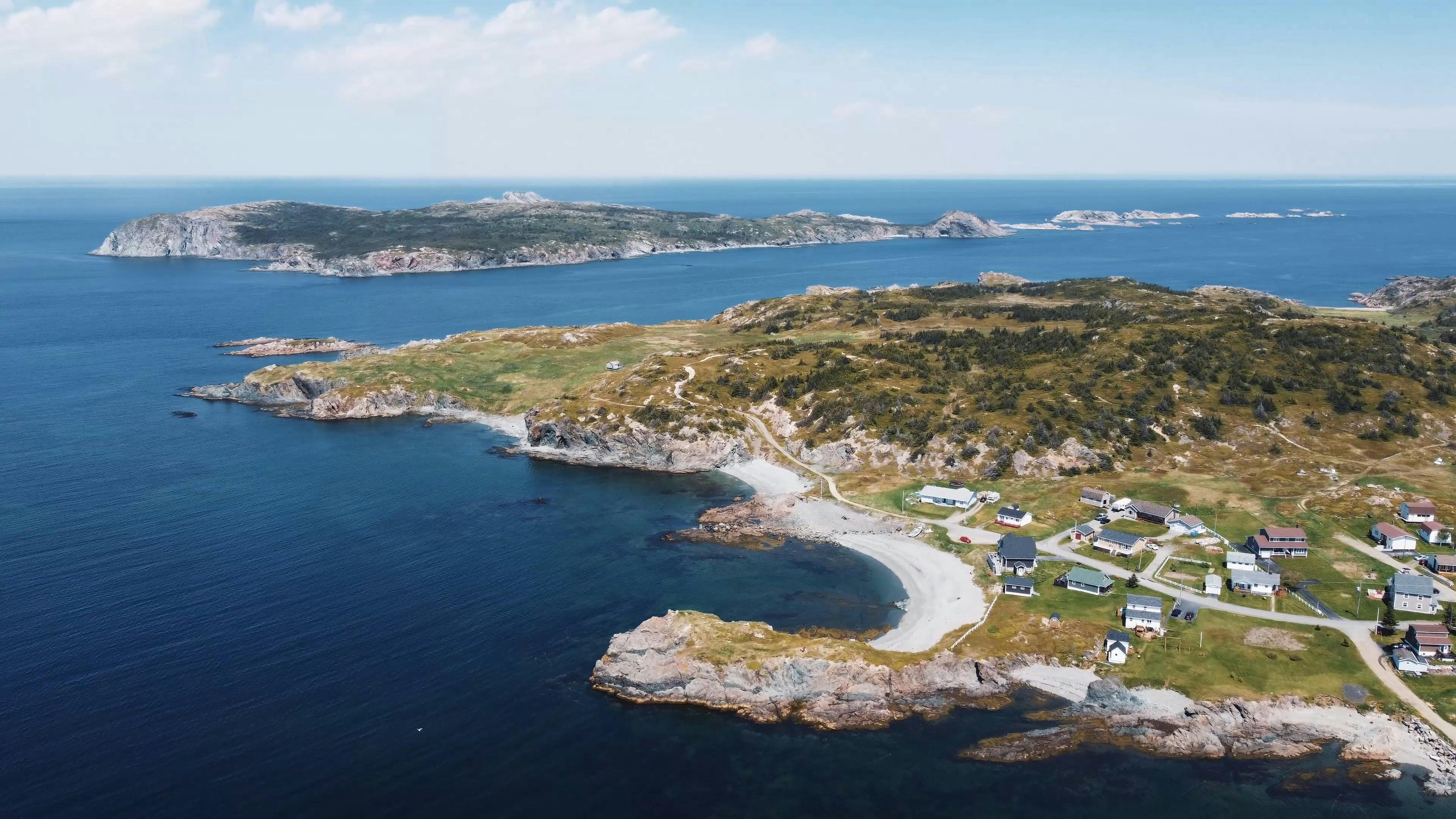 Aerial View of a Small Island Village Free Stock Video Footage, Royalty ...