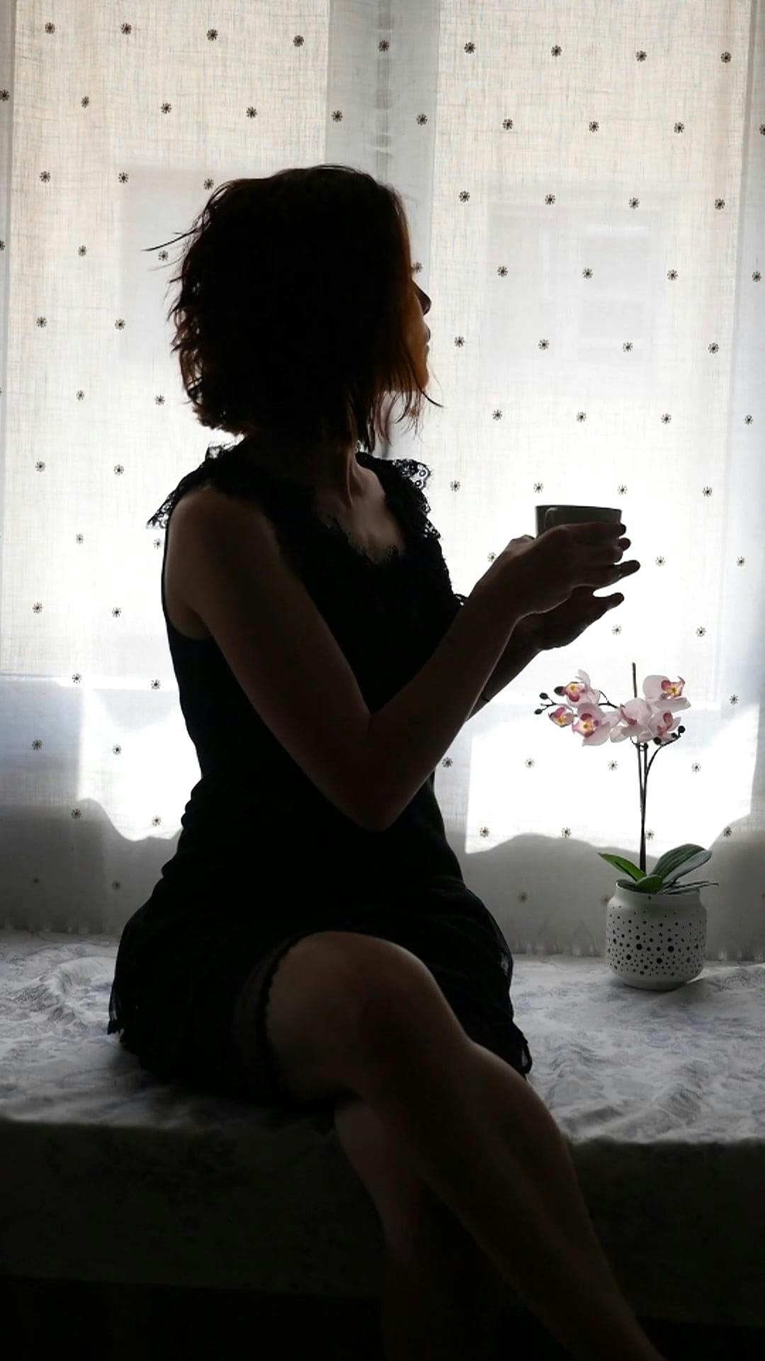 A Woman Drinking Tea Alone Free Stock Video Footage, Royalty-Free 4K ...