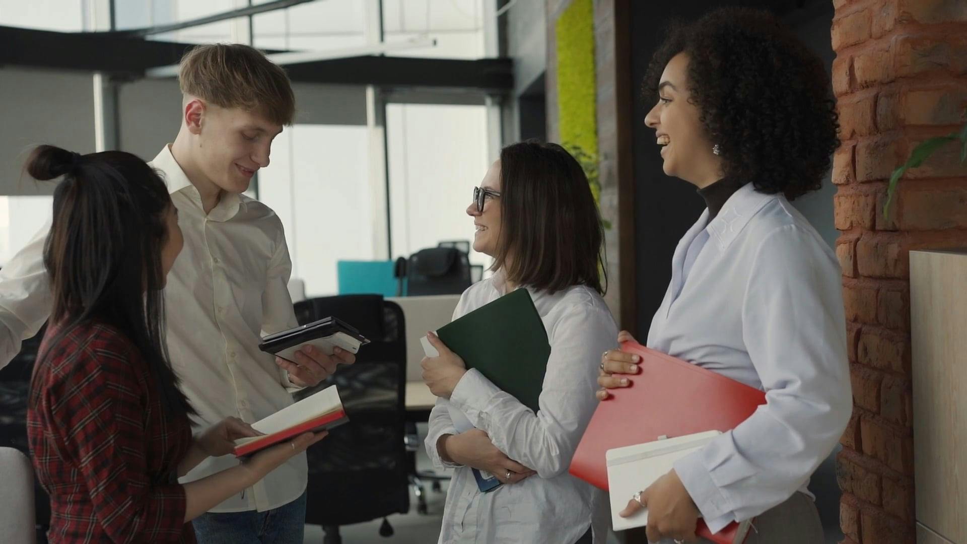 People Laughing Together while having Conversation Free Stock Video ...