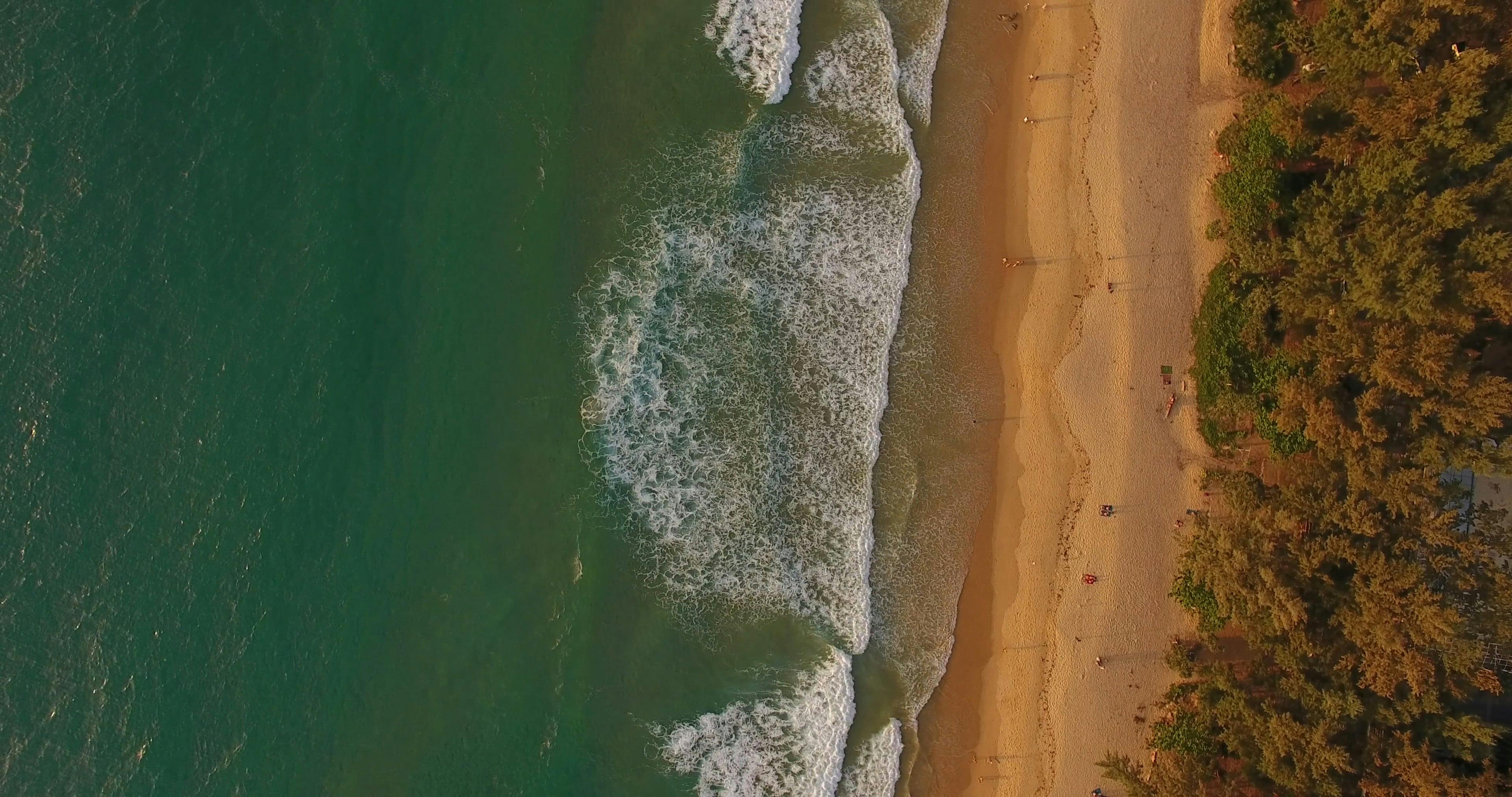 Birds Eye View of a Beach · Free Stock Video