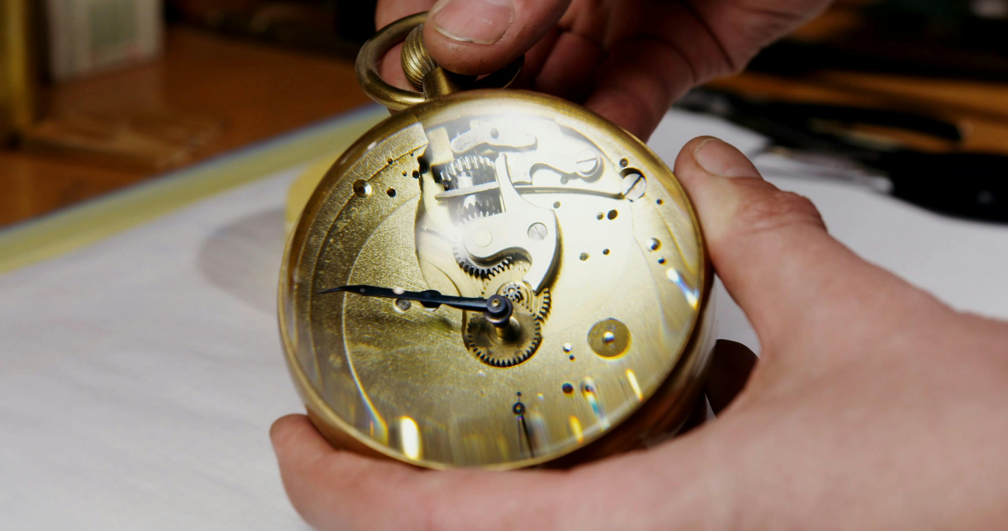 A Person Setting an An Antique Clock Free Stock Video Footage, Royalty ...