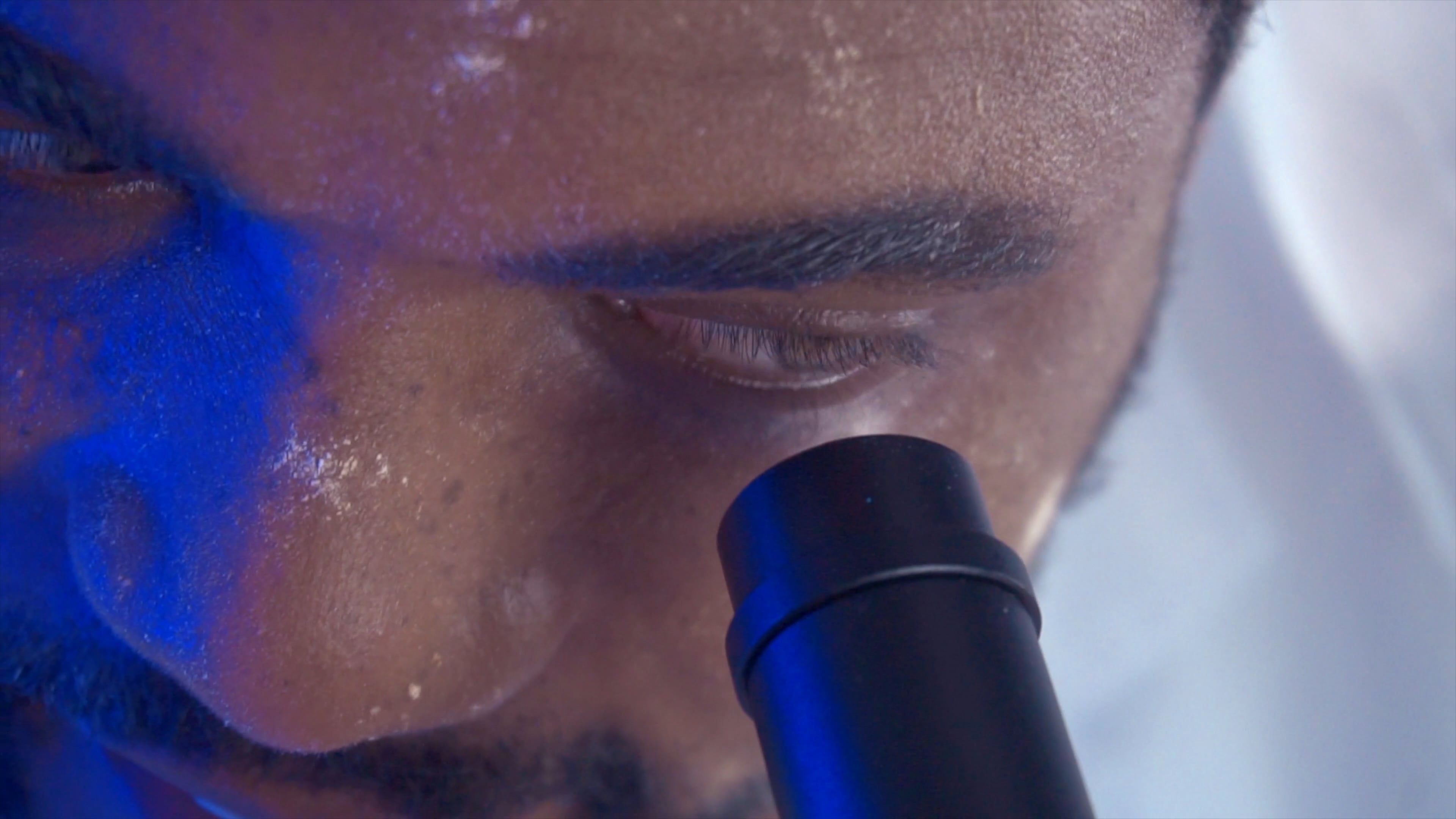 A Man Looking Into A Microscope Free Stock Video Footage, Royalty-Free ...