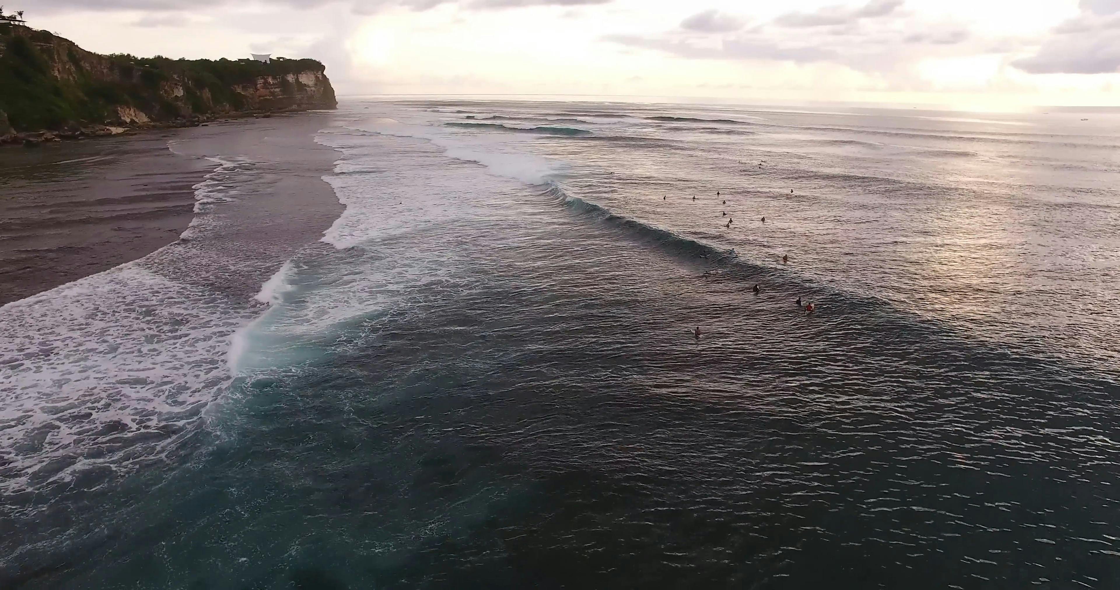 People Enjoying the Waves In a Beach Free Stock Video Footage, Royalty ...