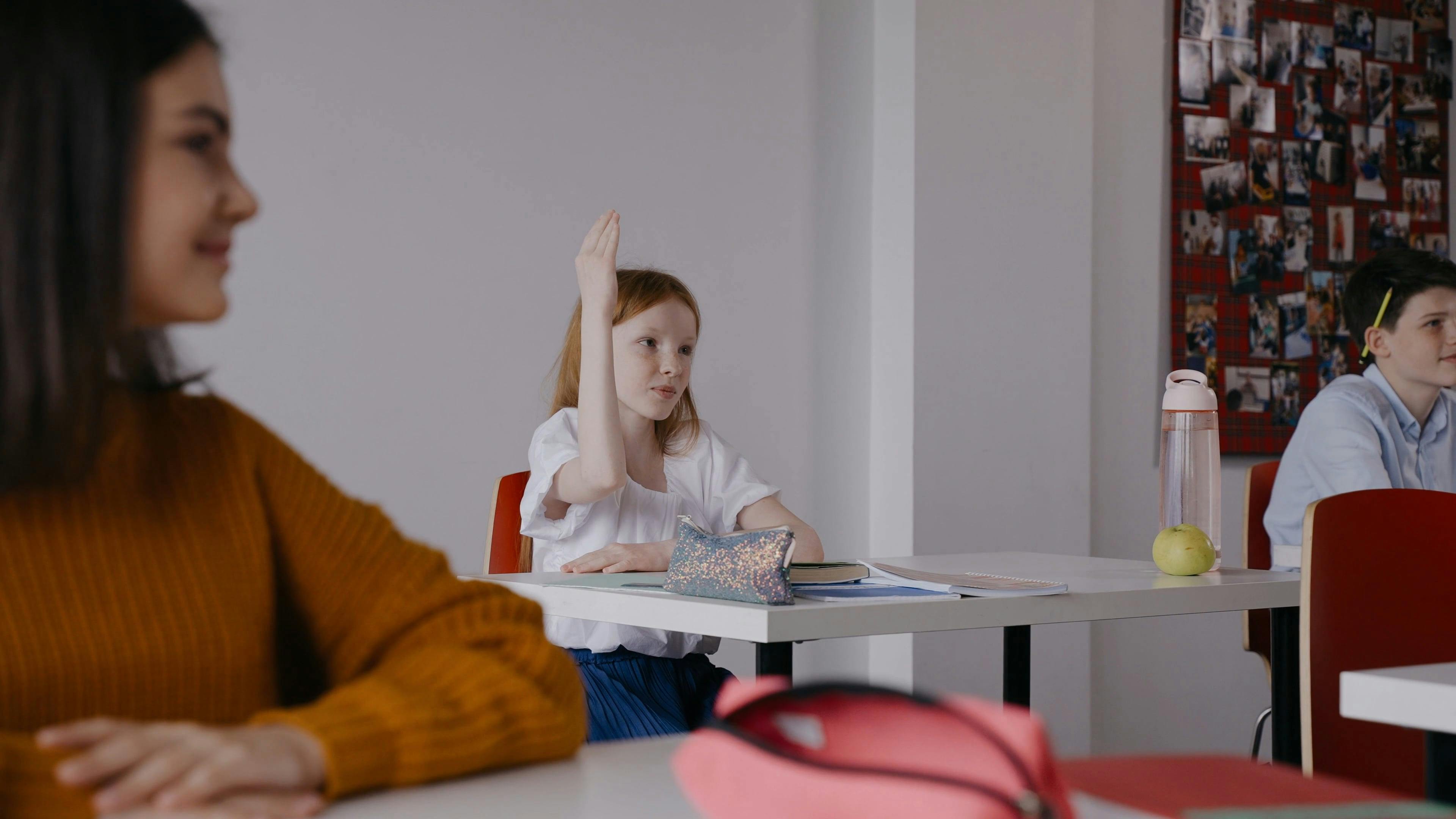 A Student Answering a Question · Free Stock Video