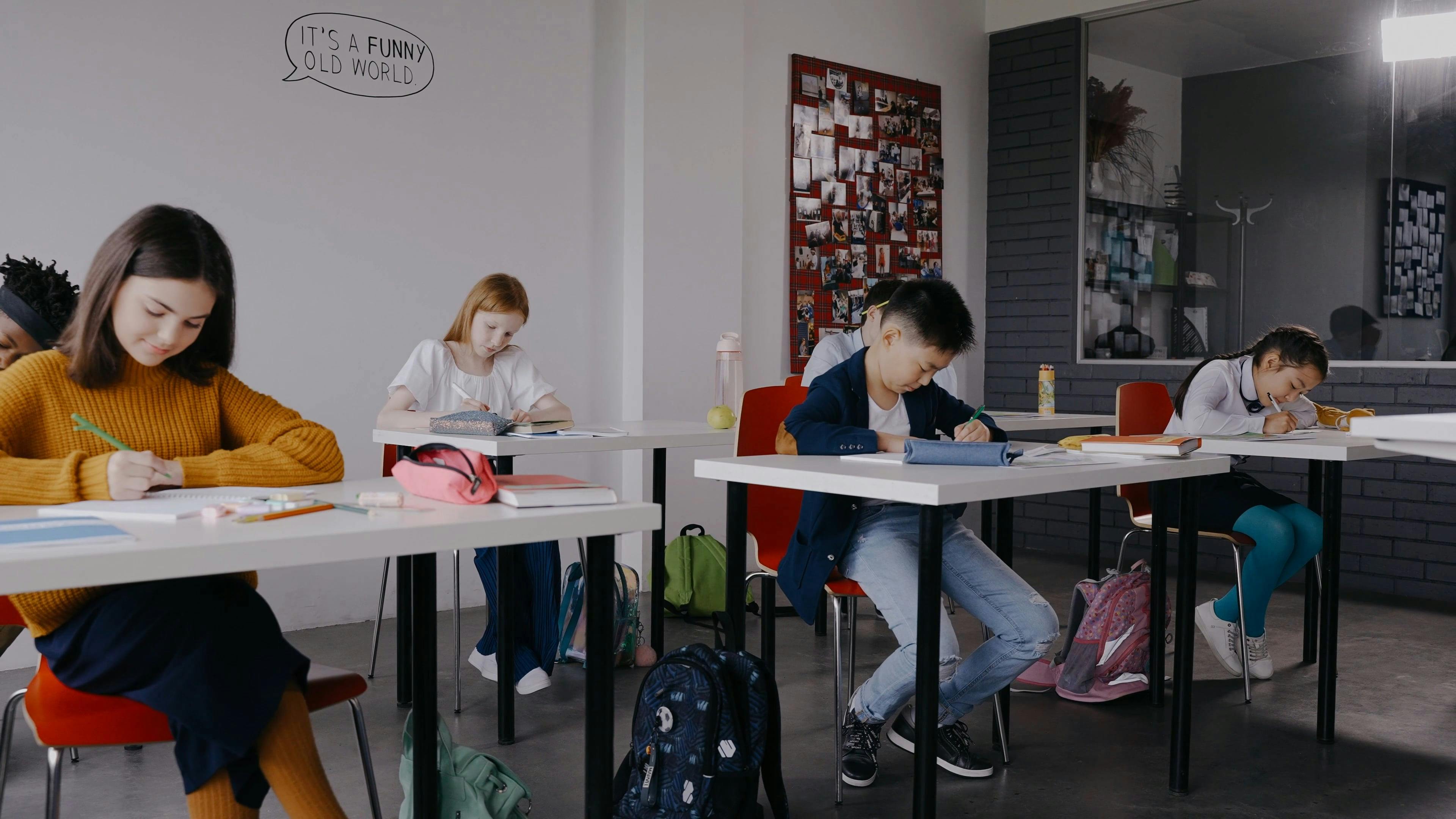 Students Inside a Classroom · Free Stock Video