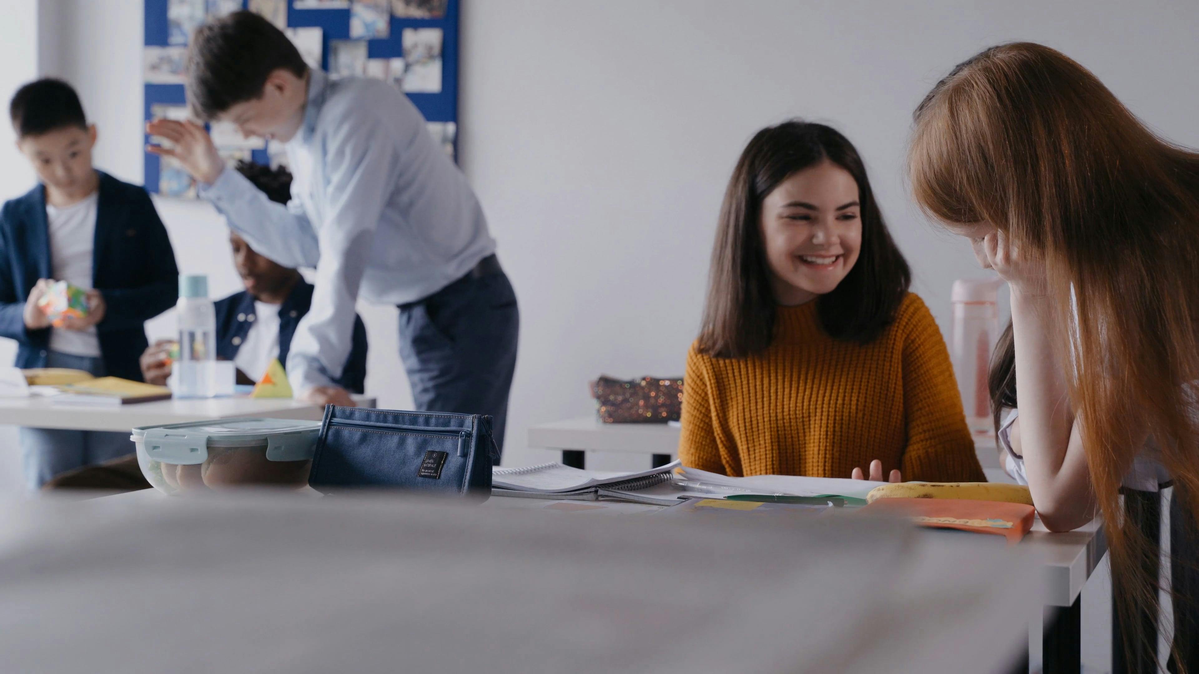 Classmates Helping Each Other Free Stock Video Footage, Royalty-Free 4K ...