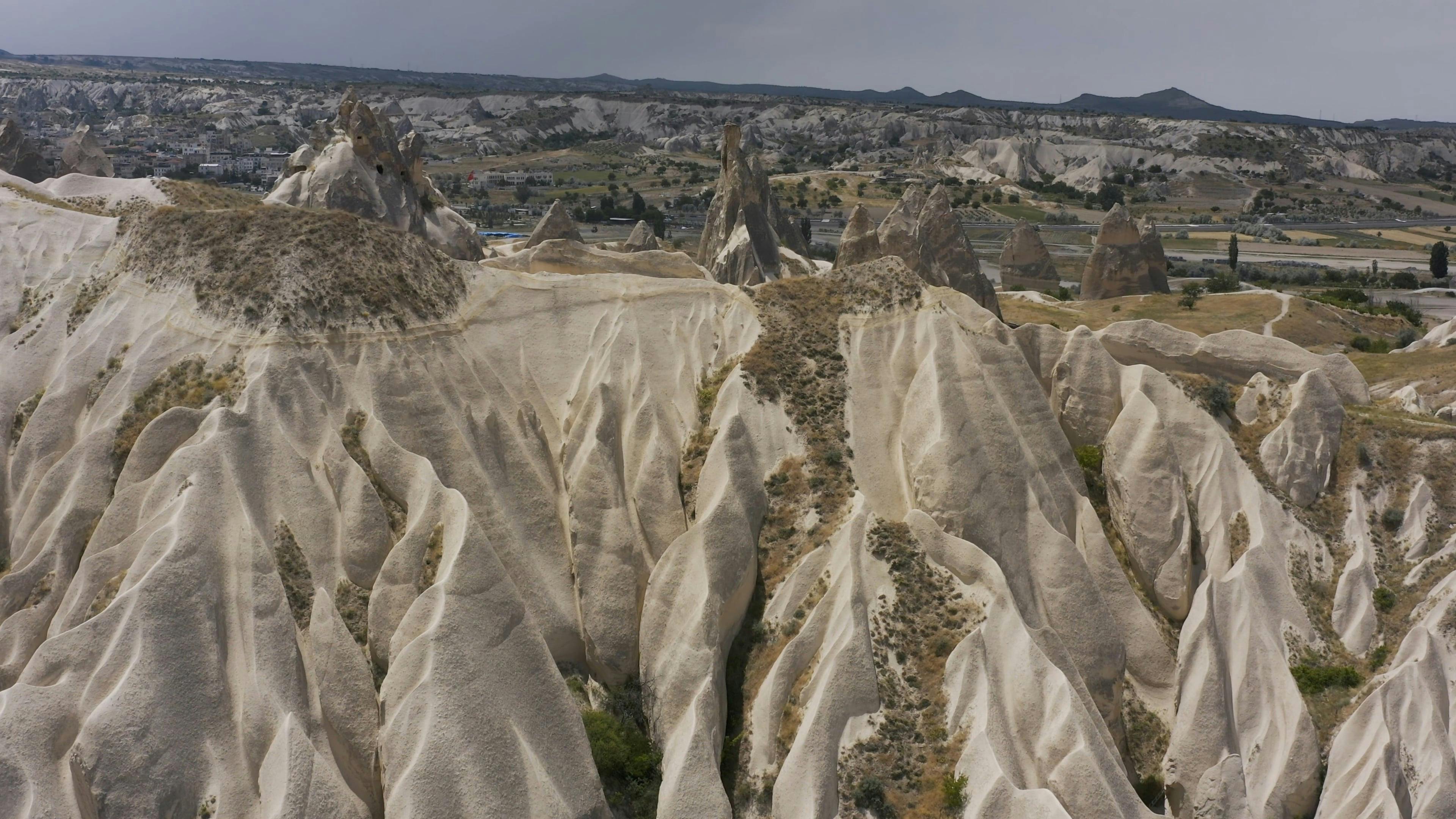 Aerial View of Beautiful Natural Rock Formation · Free Stock Video