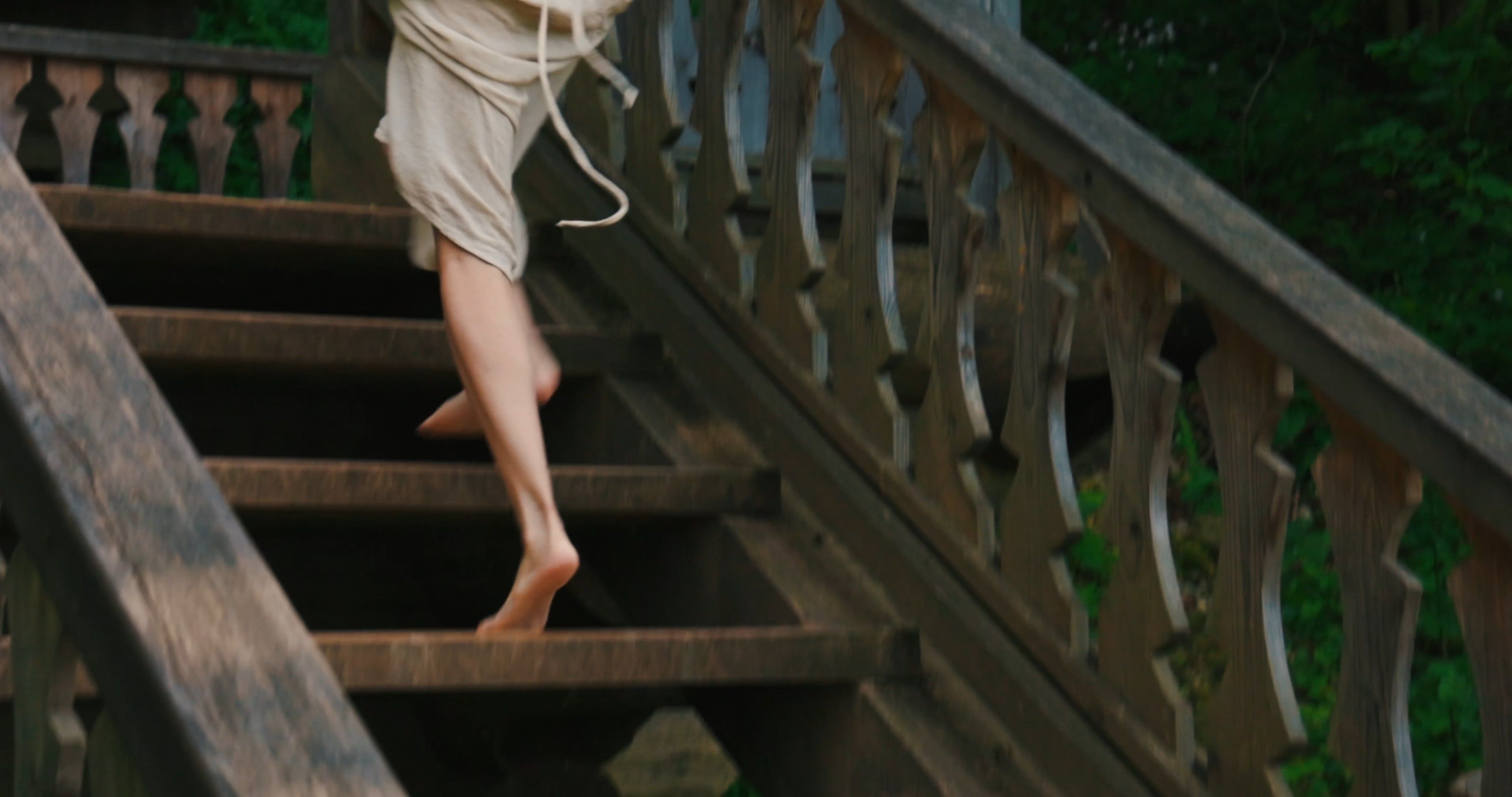 A Person Going up on the Stairs · Free Stock Video