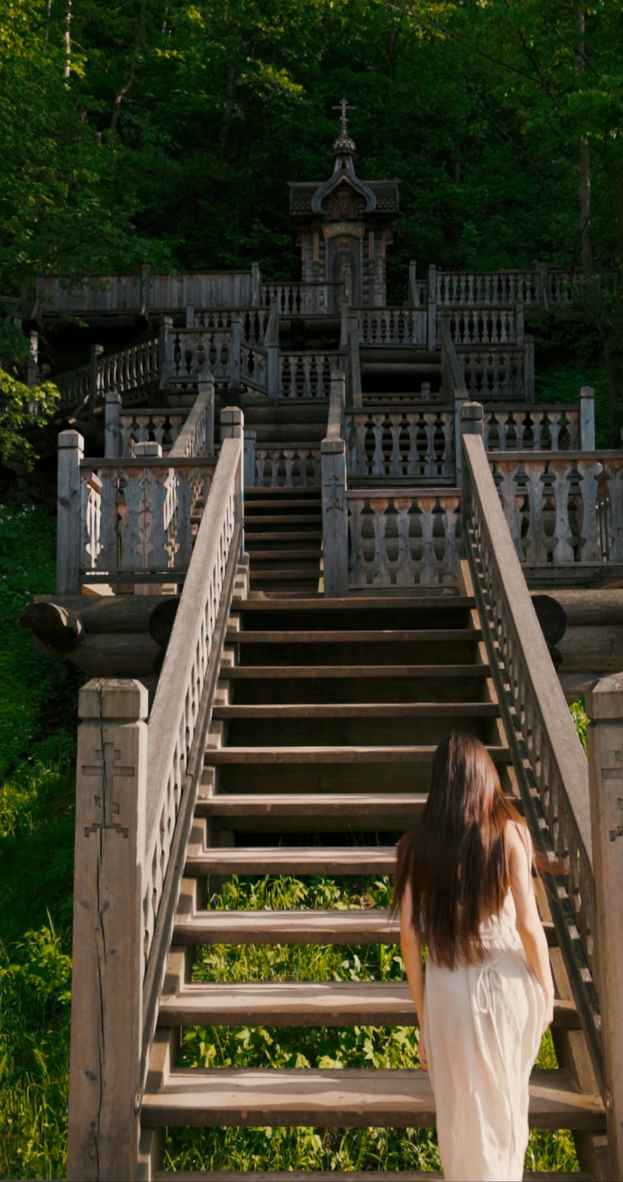 Woman Going Up The Stairs · Free Stock Video