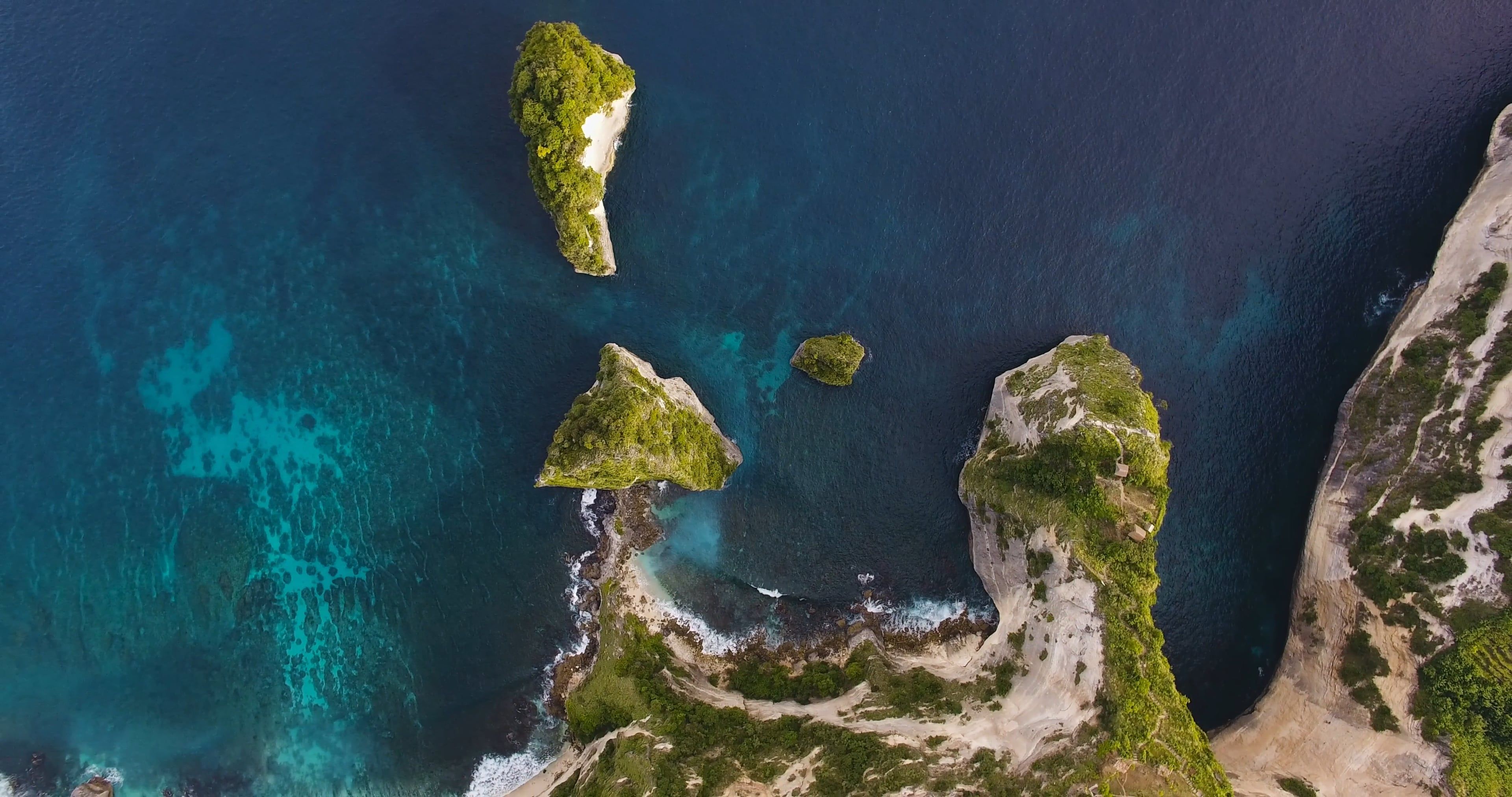 Aerial Footage of an Island Free Stock Video Footage, Royalty-Free 4K ...