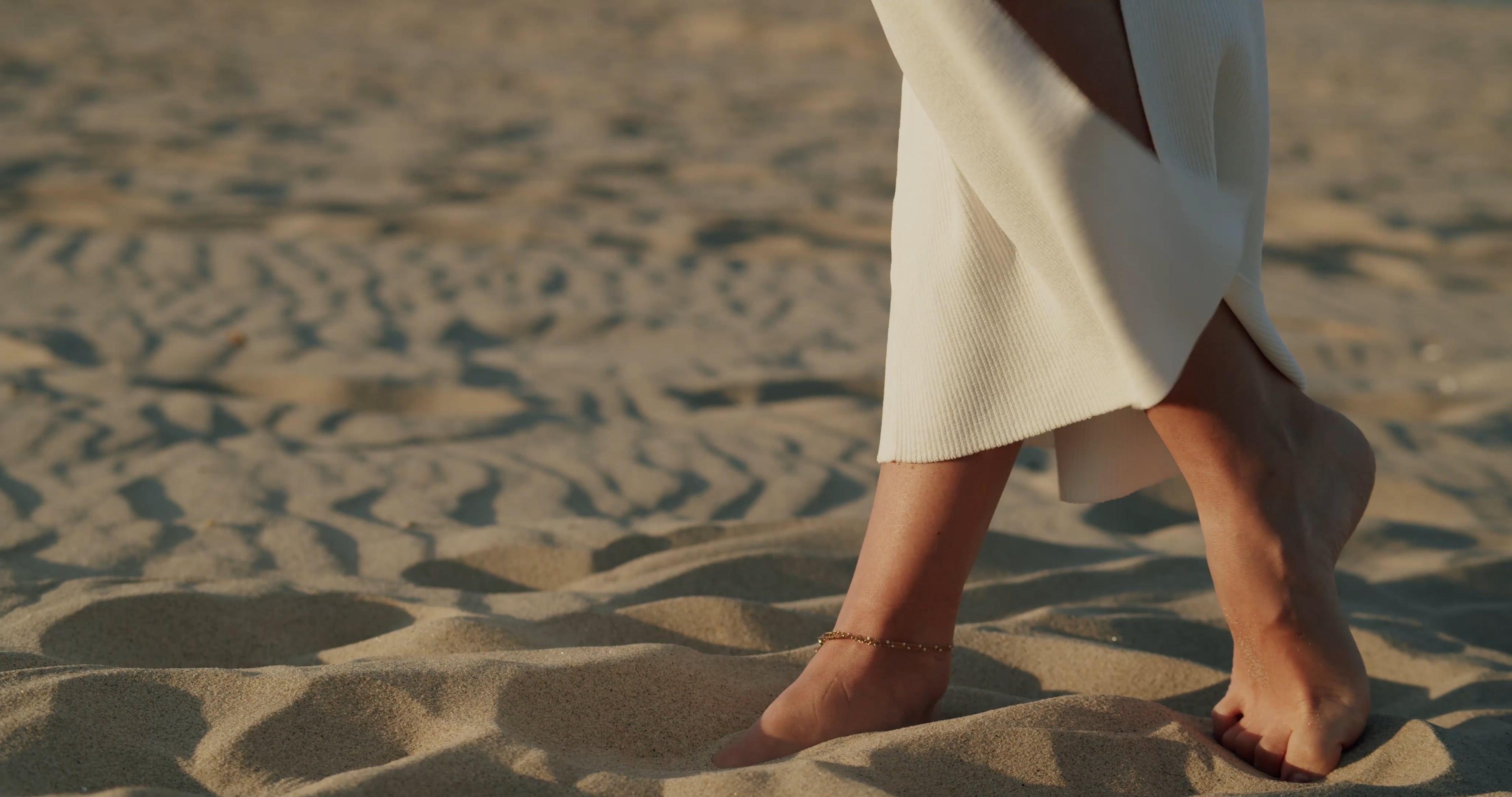 Barefoot Person on Sand · Free Stock Video
