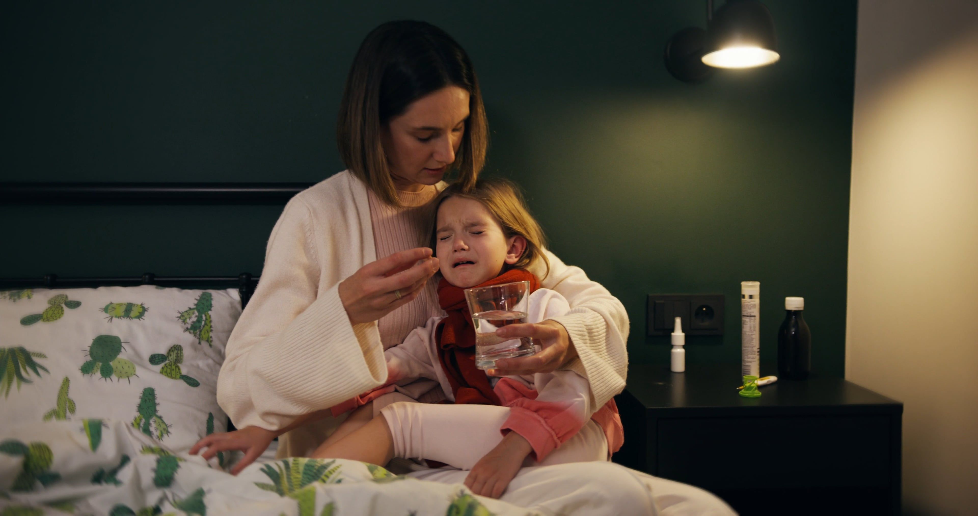 A Mom Giving Her Child Medicine · Free Stock Video