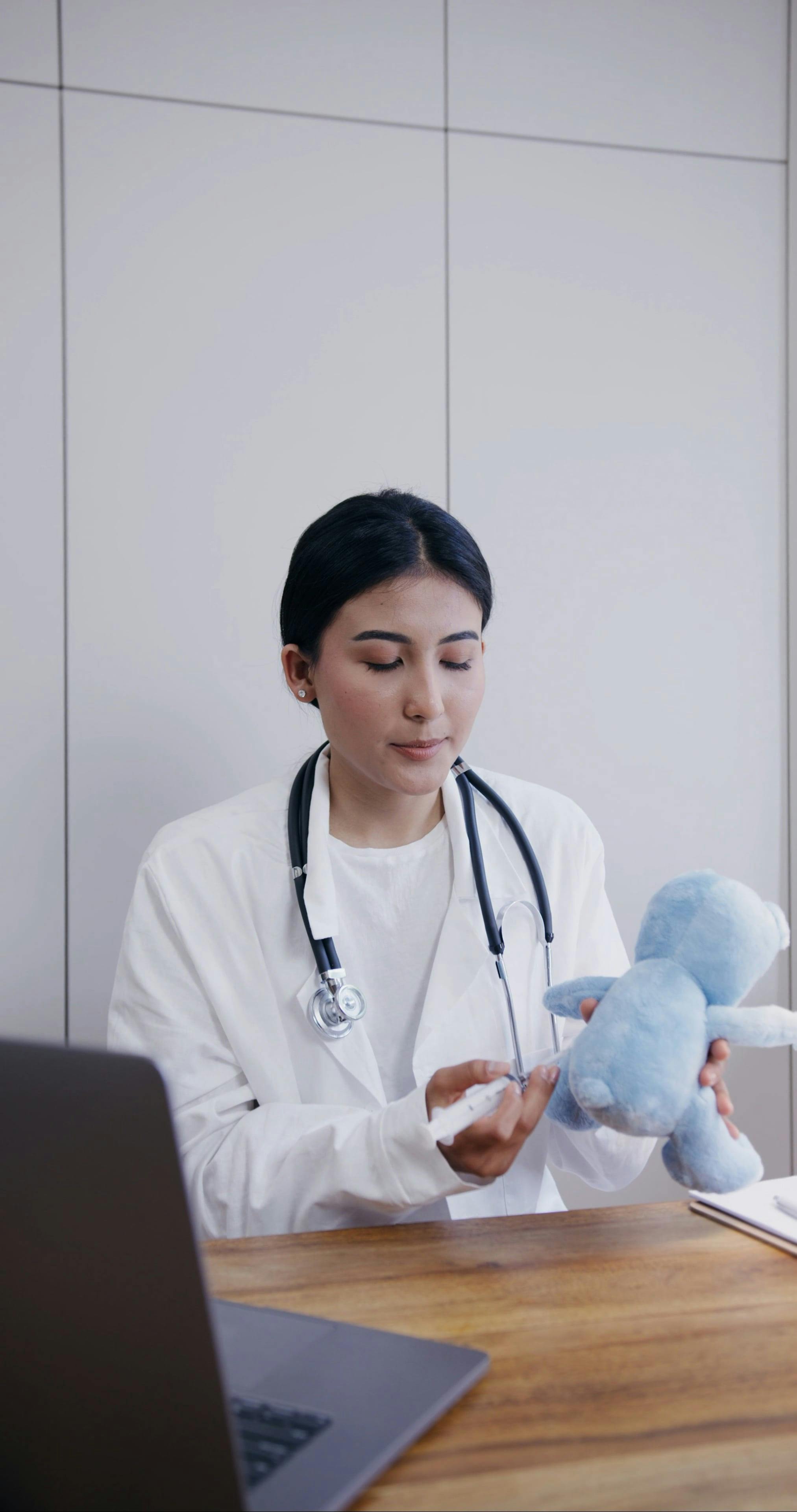 A Doctor Explaining in Front of Her Laptop Free Stock Video Footage ...
