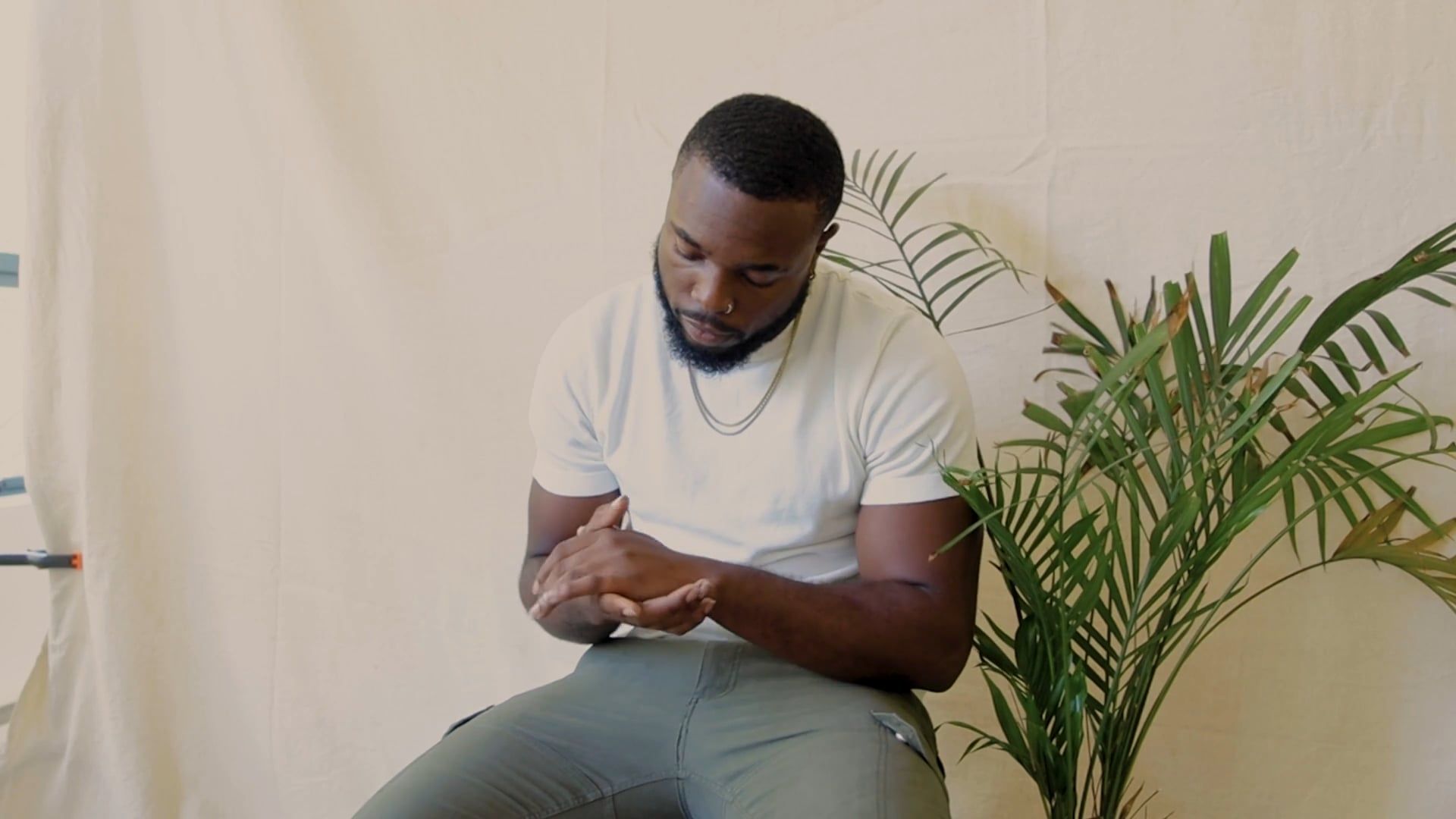 Anxious Man Winking · Free Stock Video