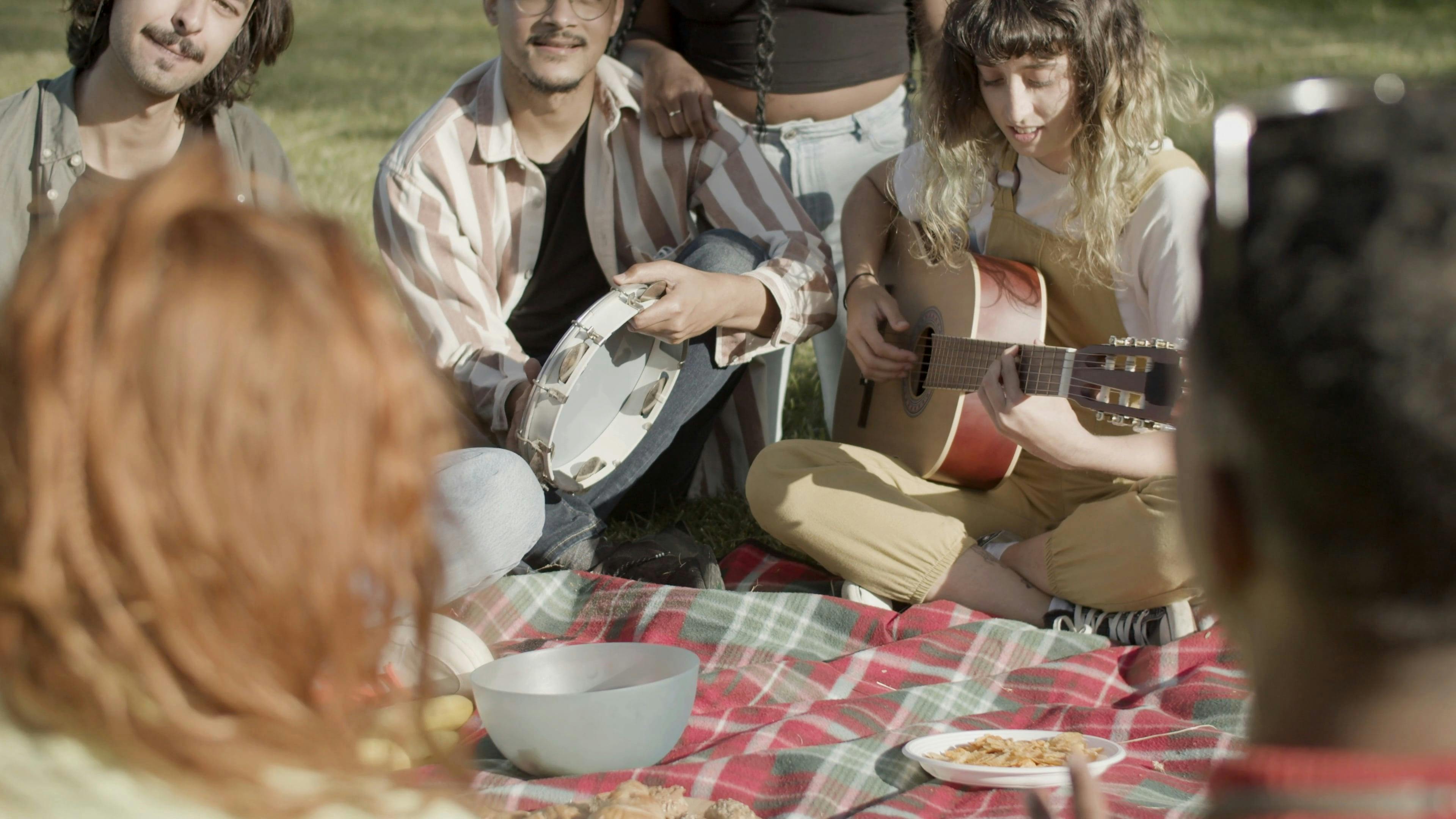 Friends Playing Music Together · Free Stock Video