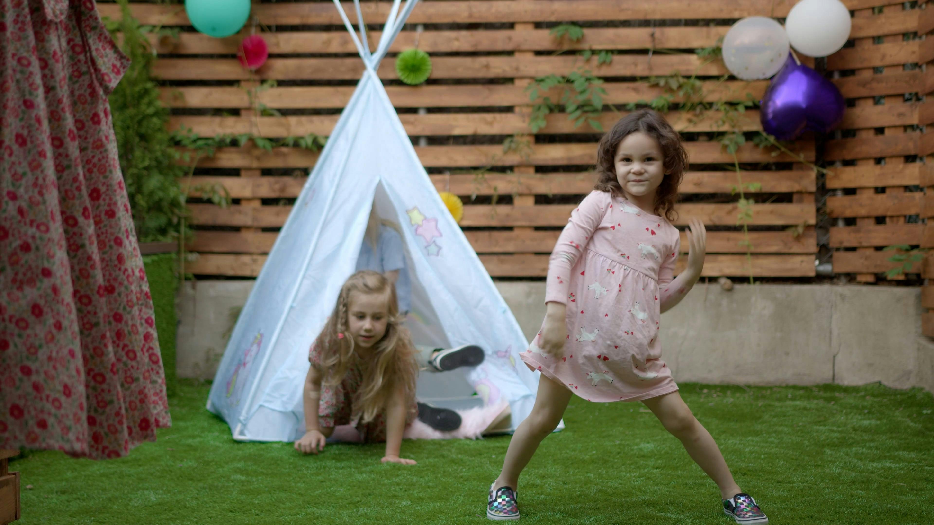 Children Playing With A Balloon · Free Stock Video