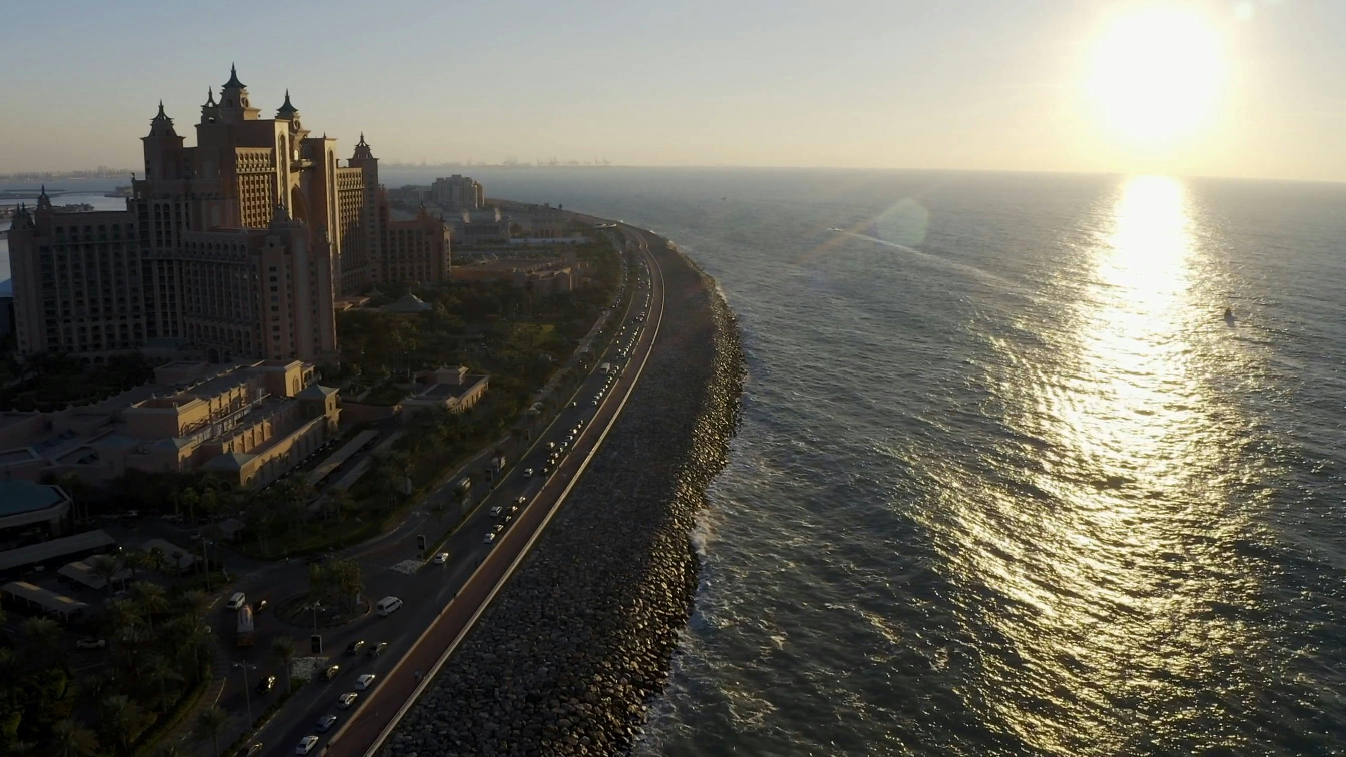 Drone Footage of Atlantis in Dubai · Free Stock Video