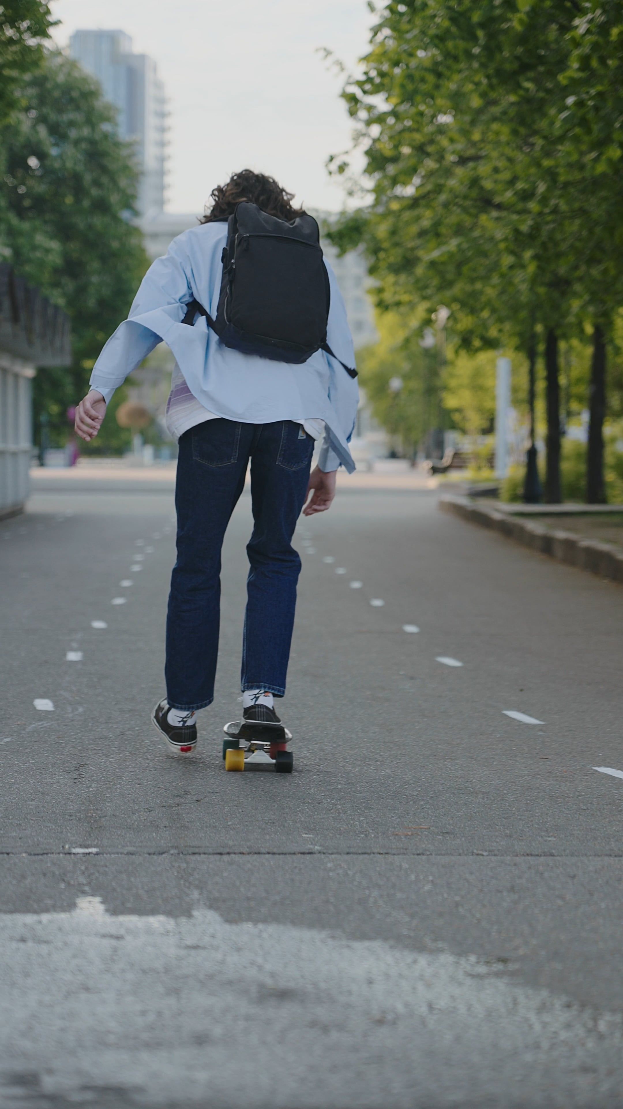A Young Man Skateboarding in the Street · Free Stock Video
