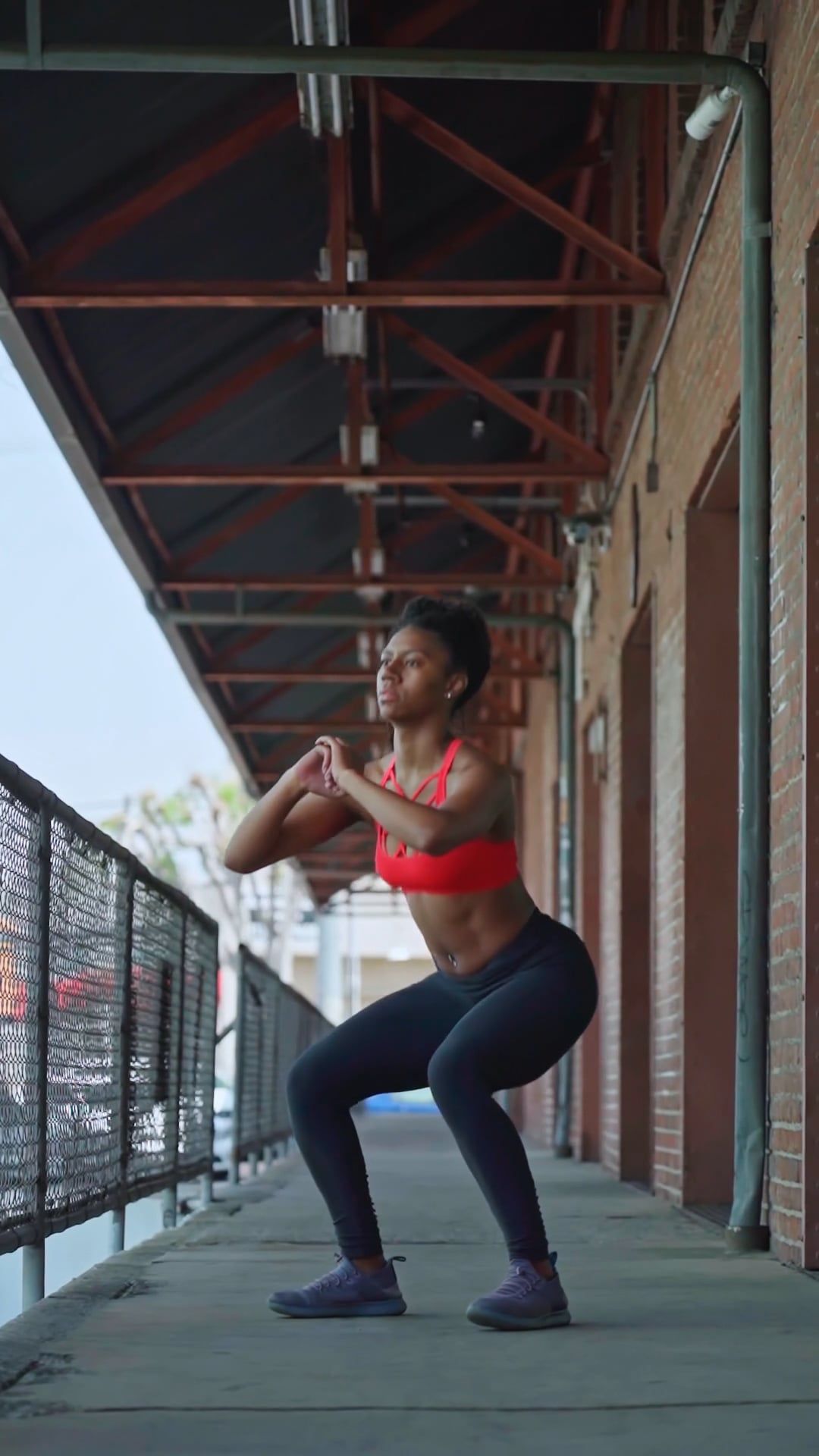 A Woman Doing Squats · Free Stock Video