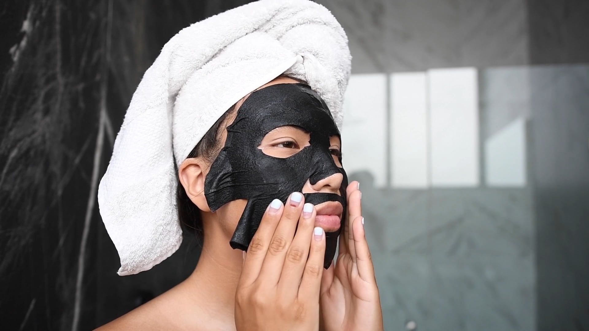 Woman Putting On Facial Mask Free Stock Video Footage, Royalty-Free 4K ...