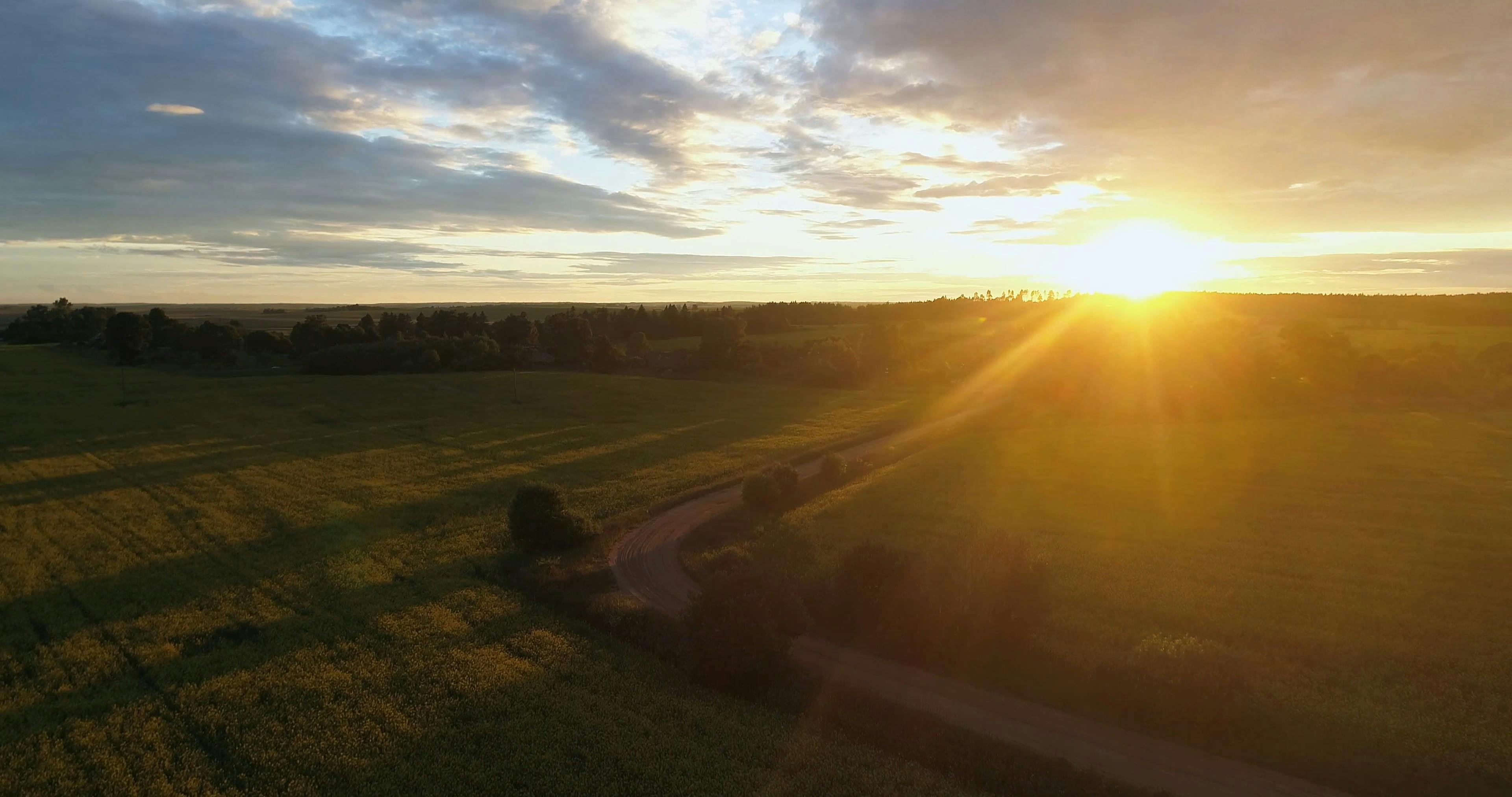 Sun Shining Over Fields Free Stock Video Footage, Royalty-Free 4K & HD ...