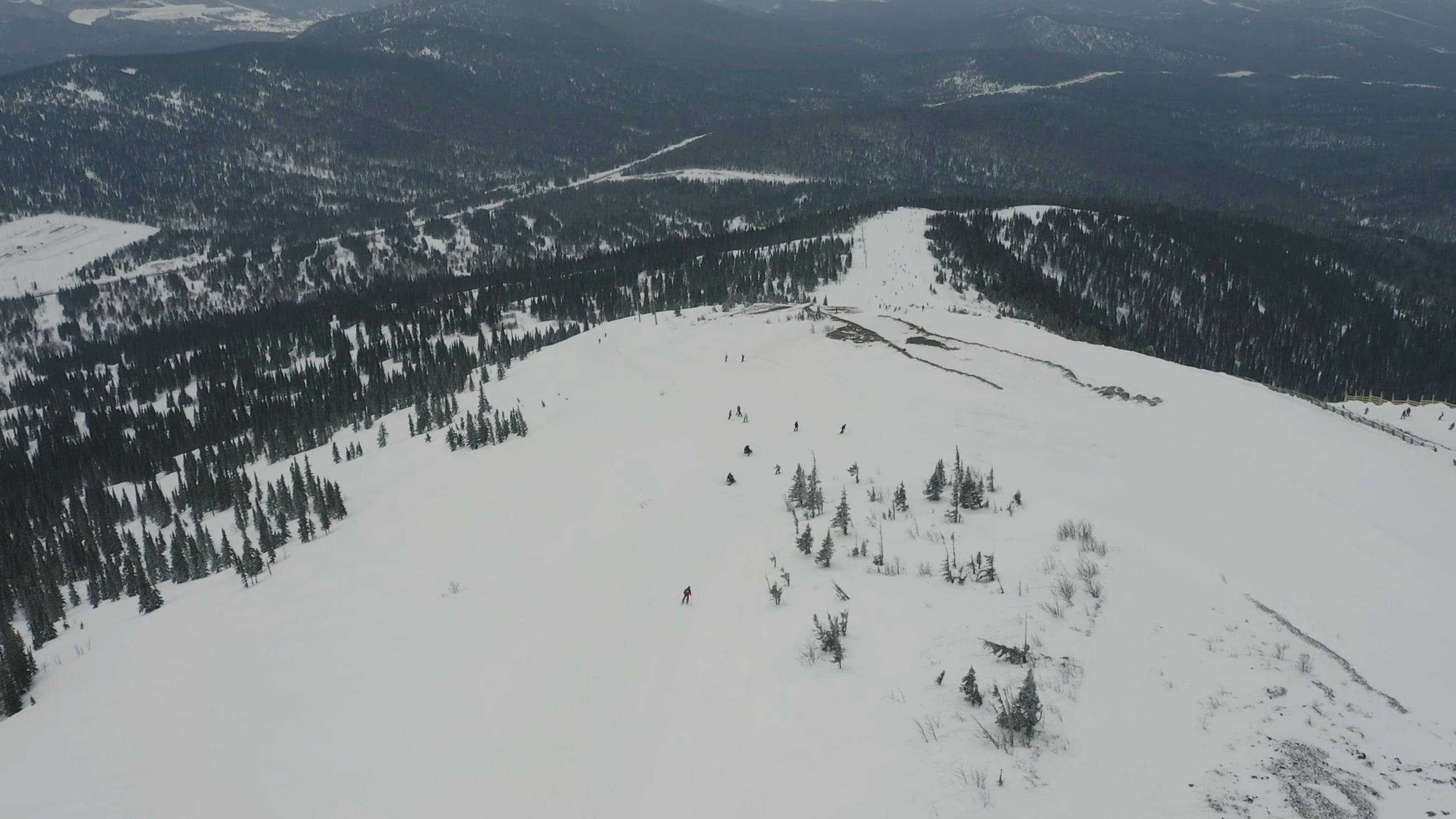 Aerial Video of People Snowboarding Free Stock Video Footage, Royalty ...