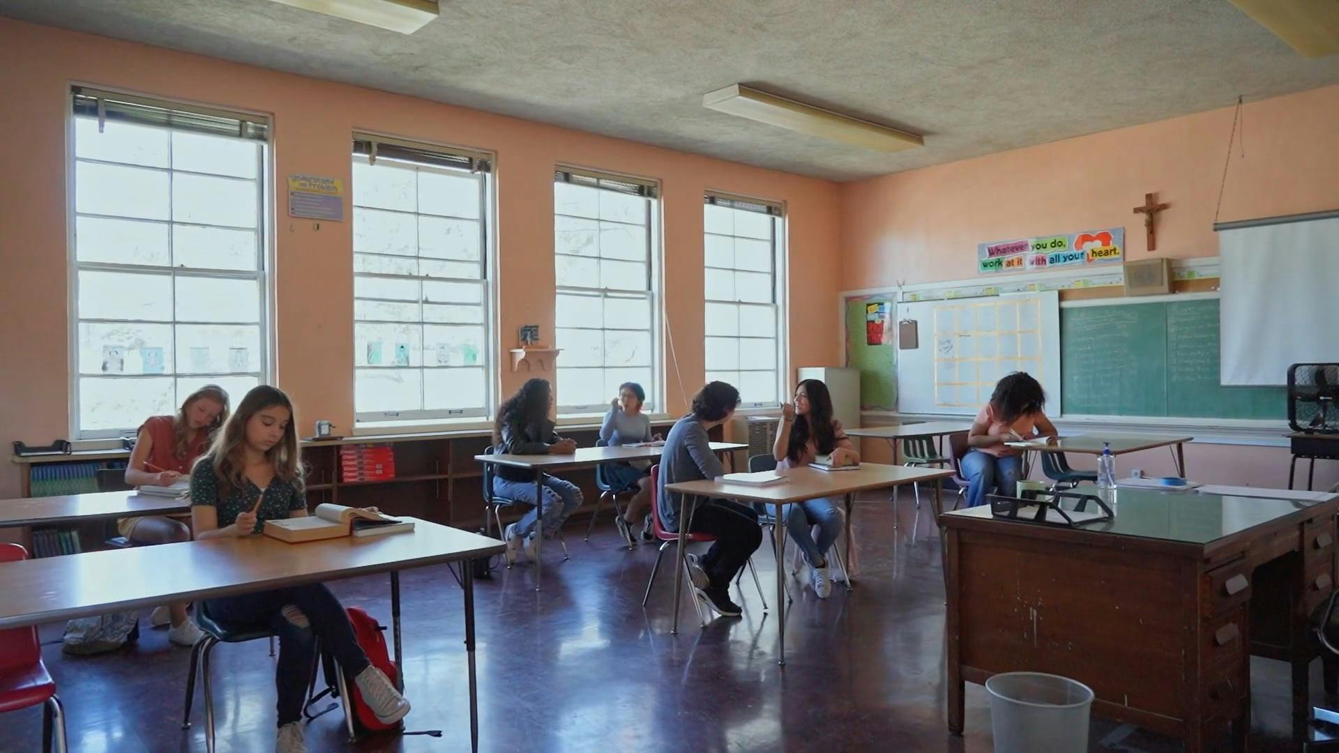 Students Eating Inside the Classroom · Free Stock Video