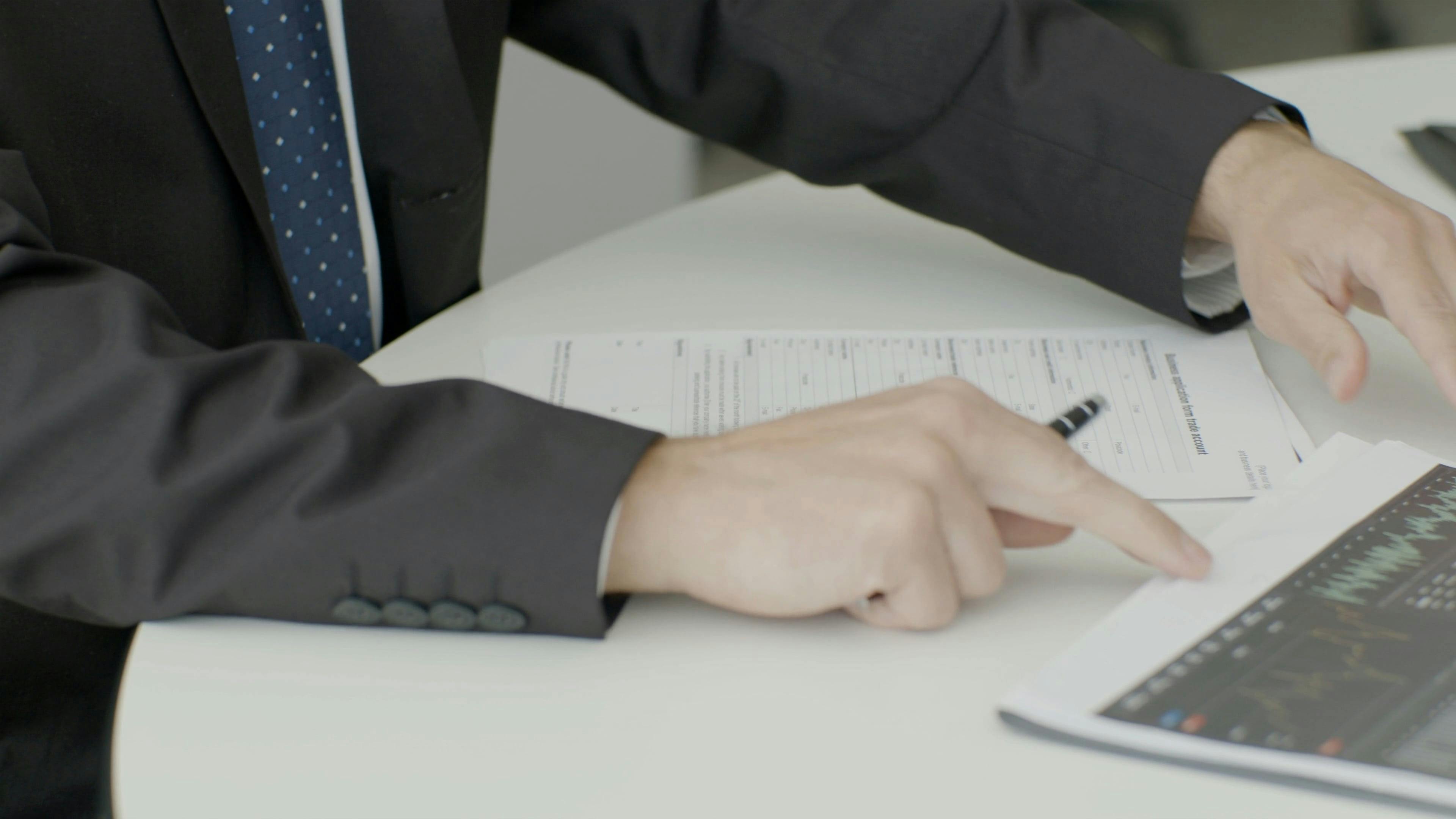 Businessperson Reviewing Documents Free Stock Video Footage, Royalty ...