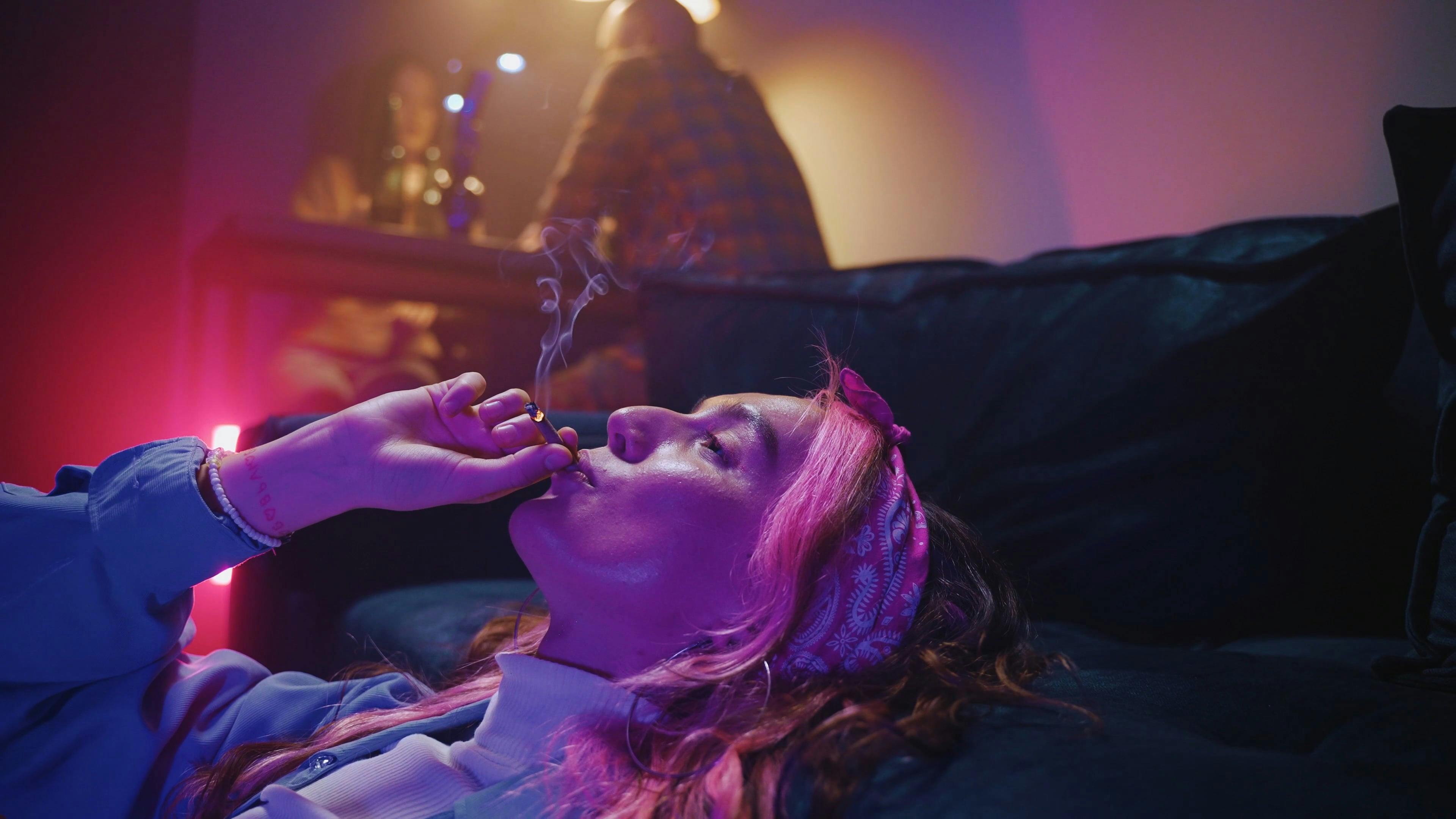 Woman Smoking Marijuana Free Stock Video Footage, Royalty-Free 4K & HD ...