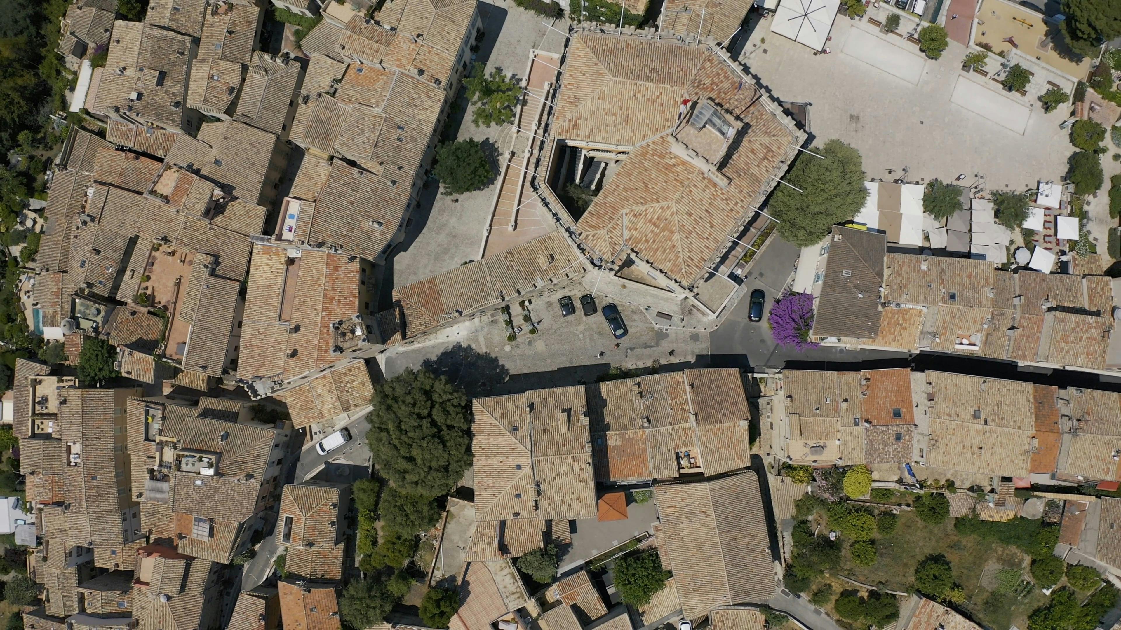 Overhead Shot of a Town Free Stock Video Footage, Royalty-Free 4K & HD ...