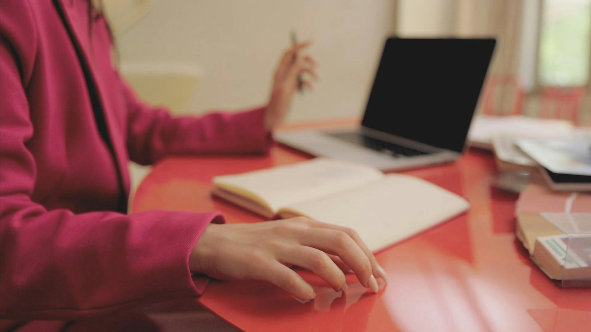 A Businesswoman Tapping Her Fingers on a Desk Free Stock Video Footage ...