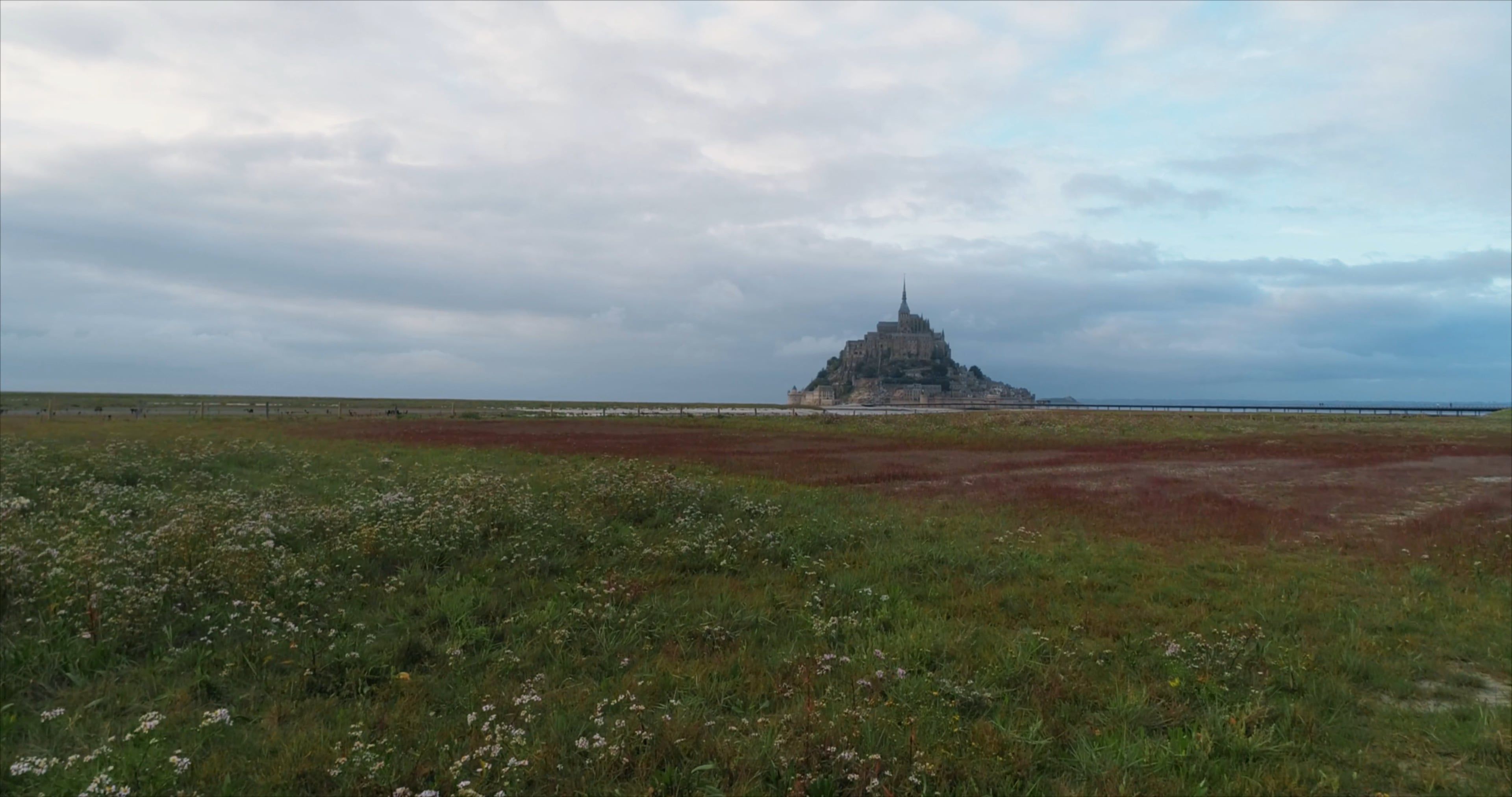 Aerial Footage of a Grassland and a Castle · Free Stock Video