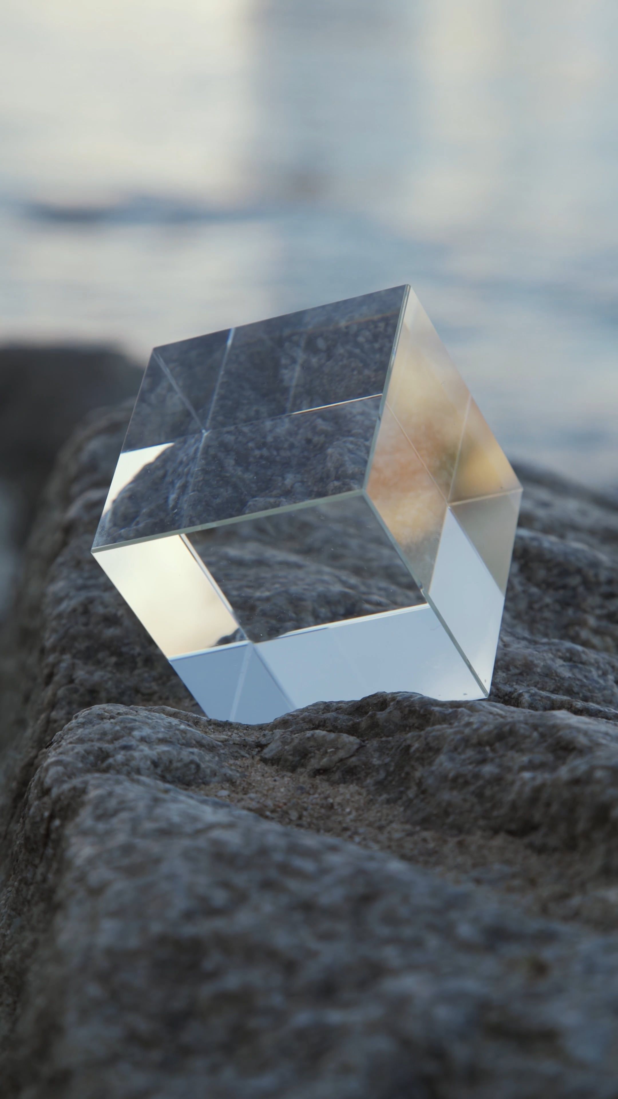 Close Up of a Transparent Cube Free Stock Video Footage, Royalty-Free ...