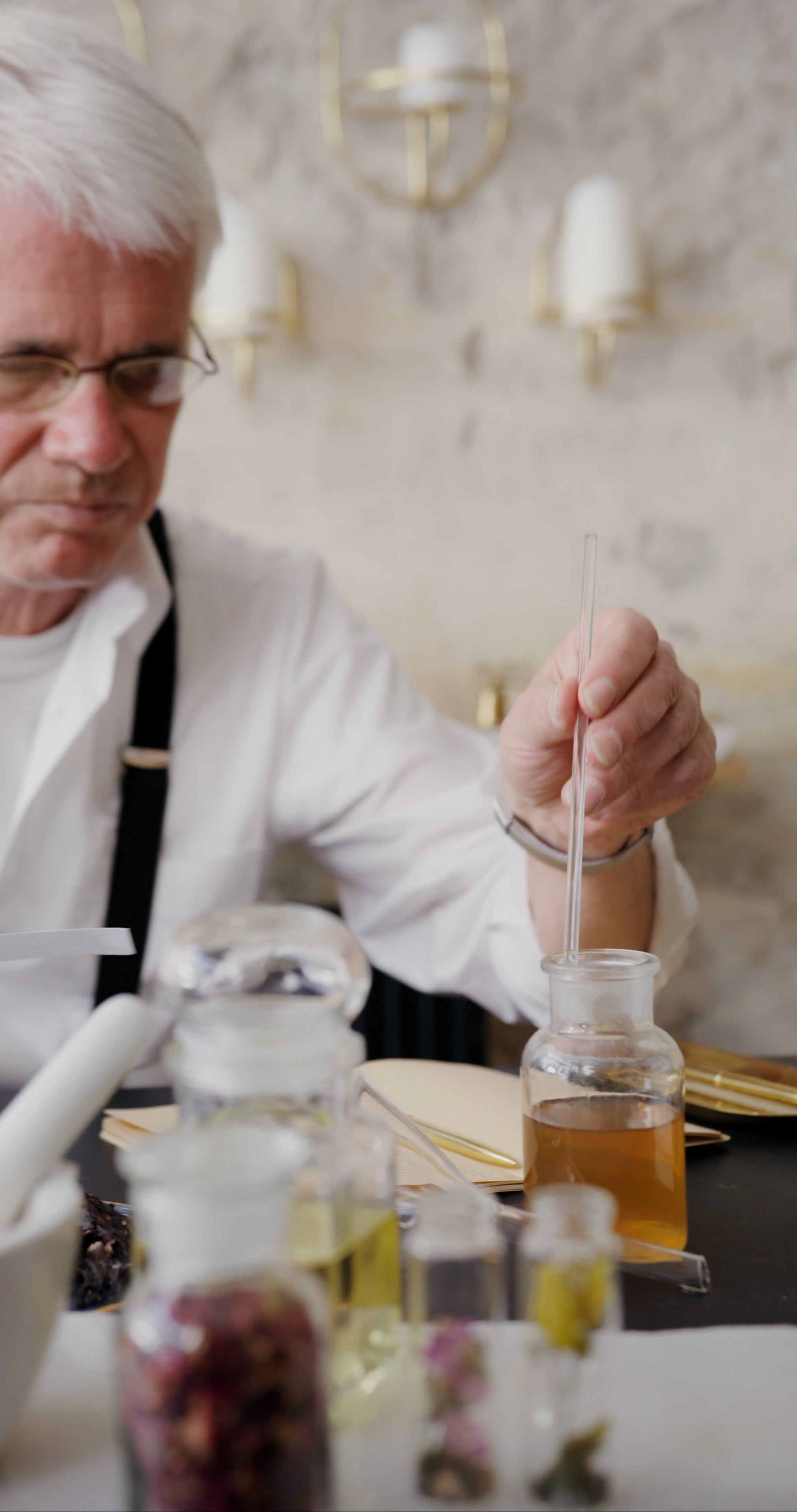A Man Taking Notes after Smelling a Scent Strip Free Stock Video ...