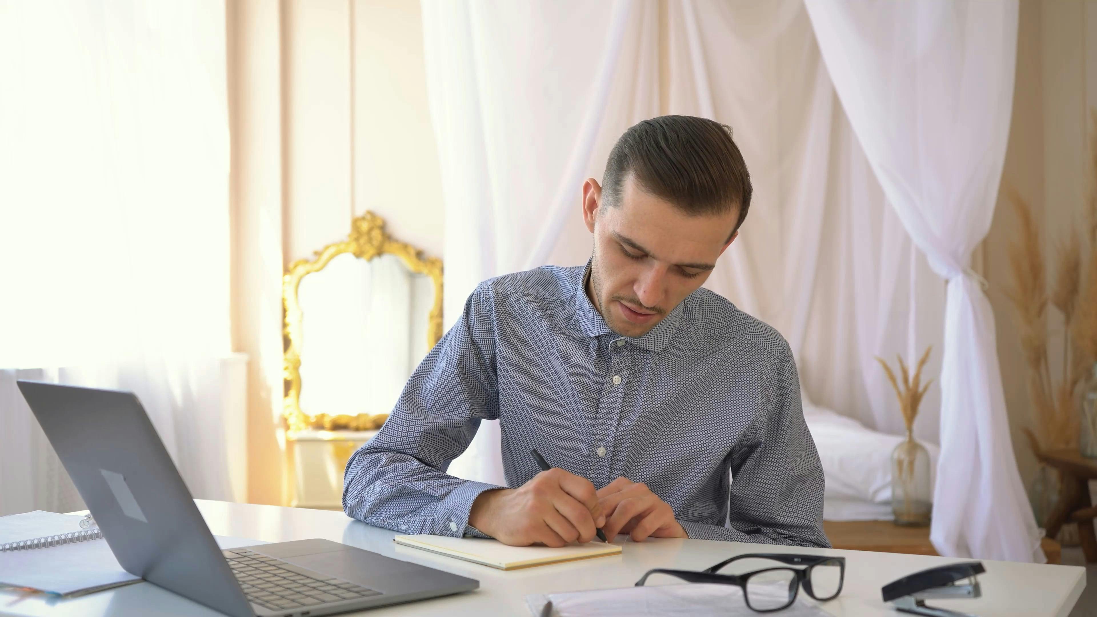 Man Writing on Paper Free Stock Video Footage, Royalty-Free 4K & HD ...