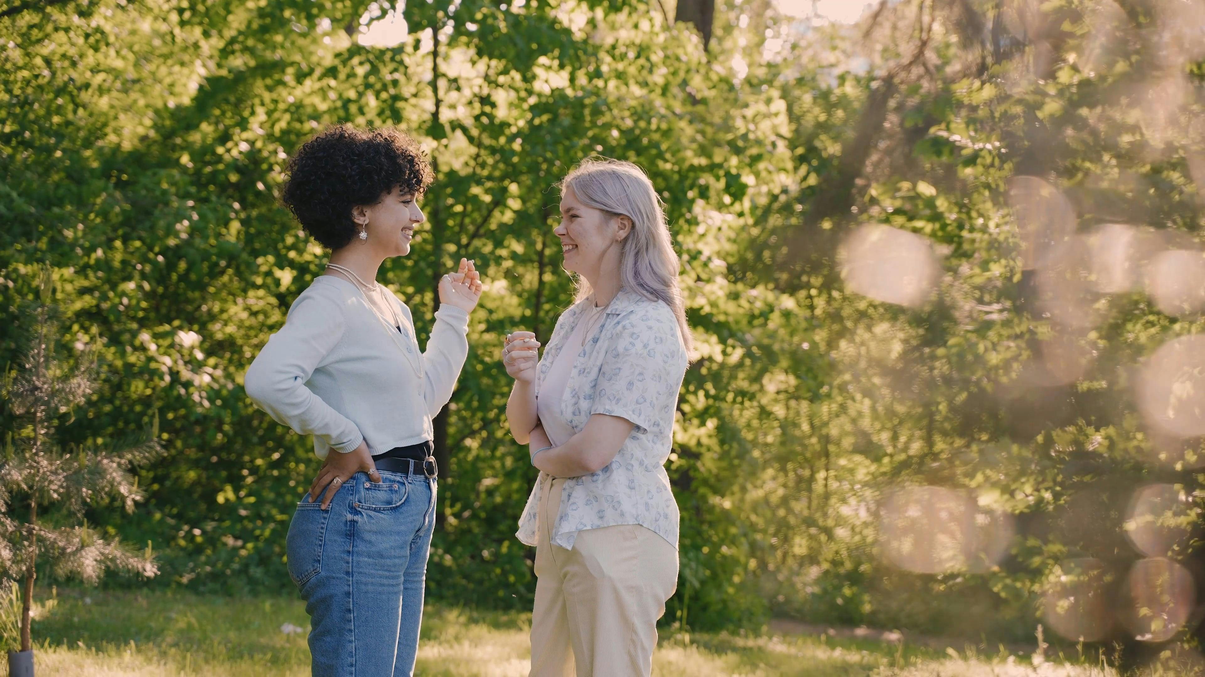 Women Talking While Smoking Cigarette Free Stock Video Footage, Royalty ...