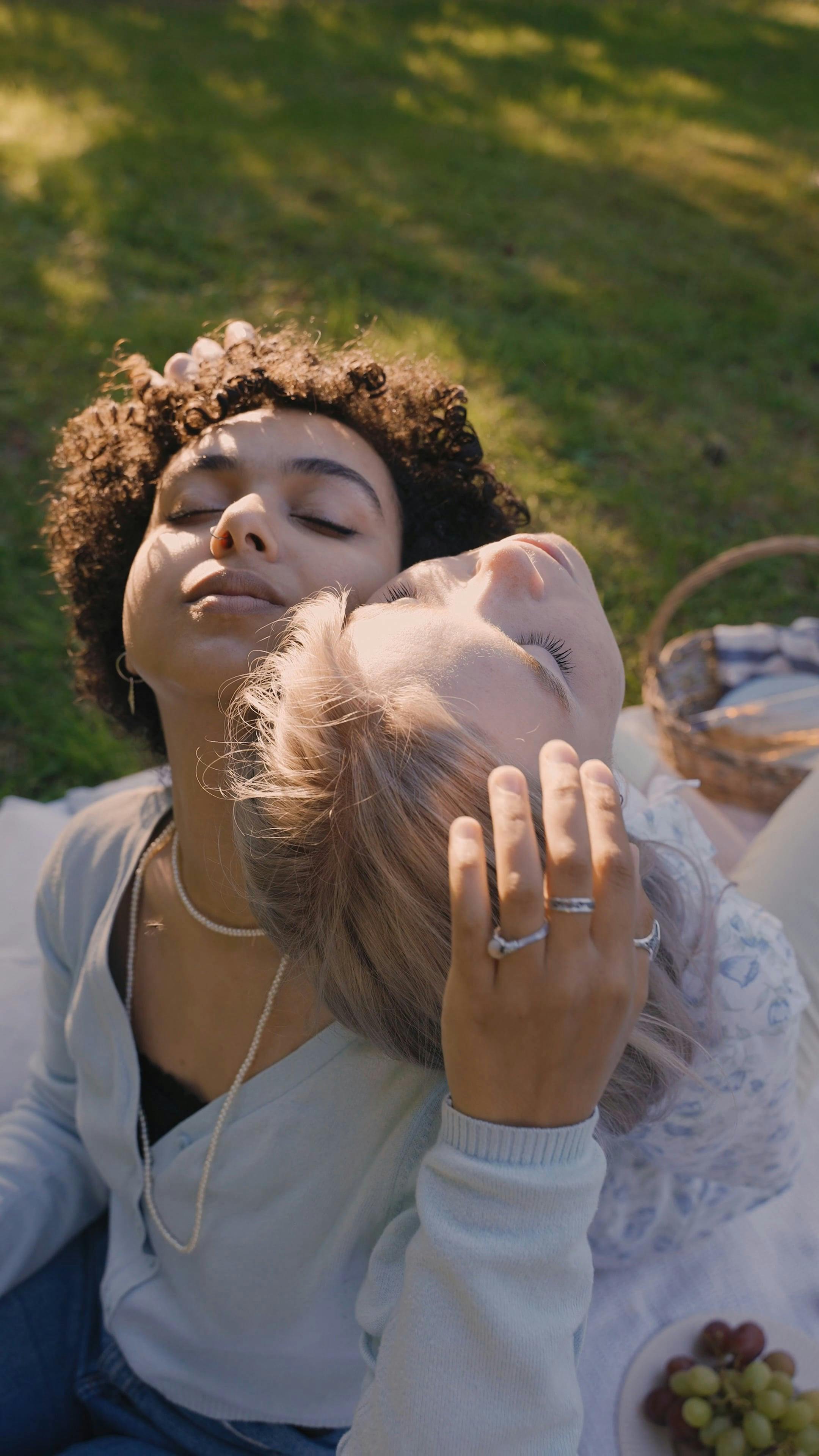 Women Touching Each Other's Hair Free Stock Video Footage, Royalty-Free ...