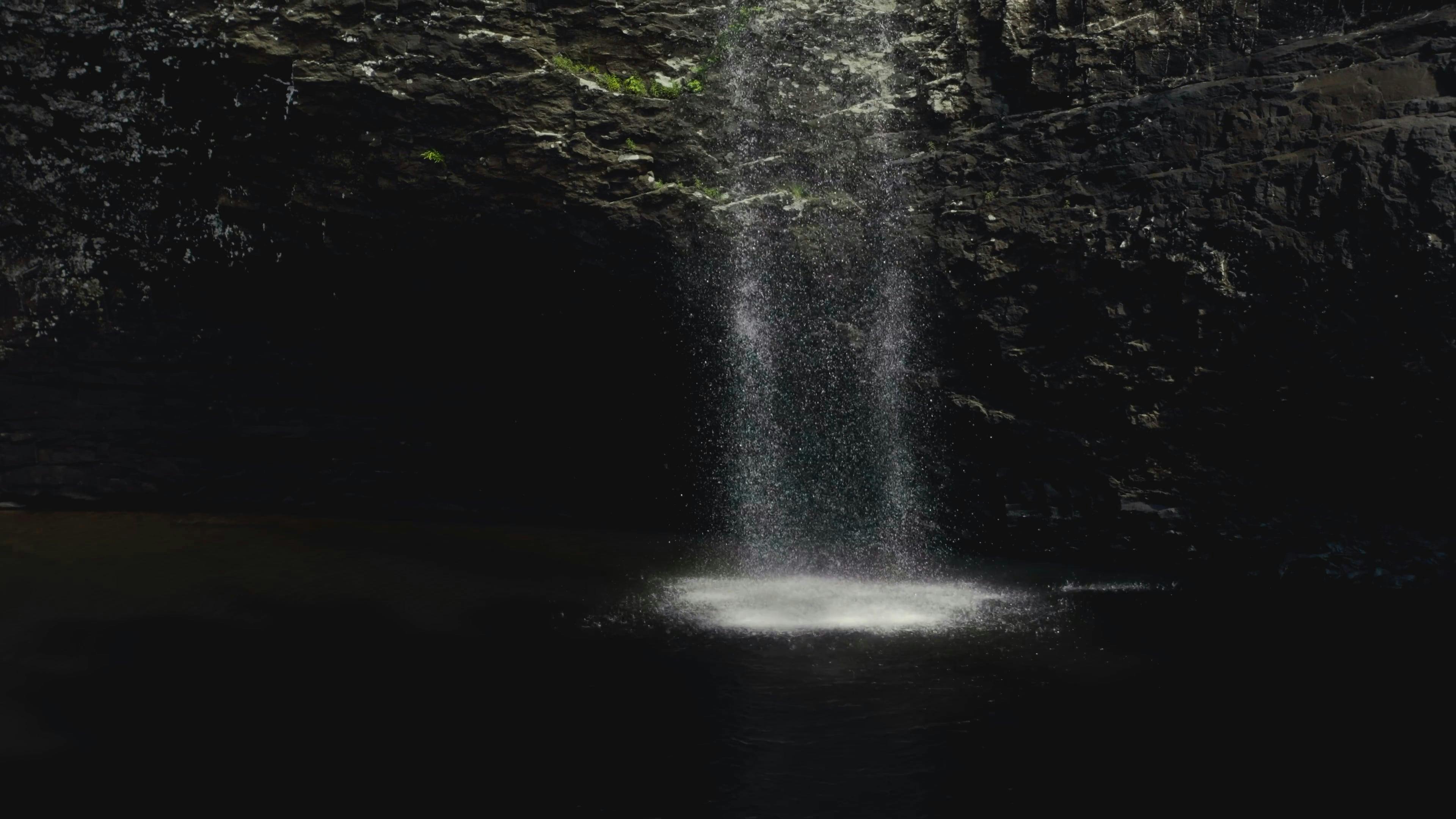 Drone Footage of a Waterfall Free Stock Video Footage, Royalty-Free 4K ...