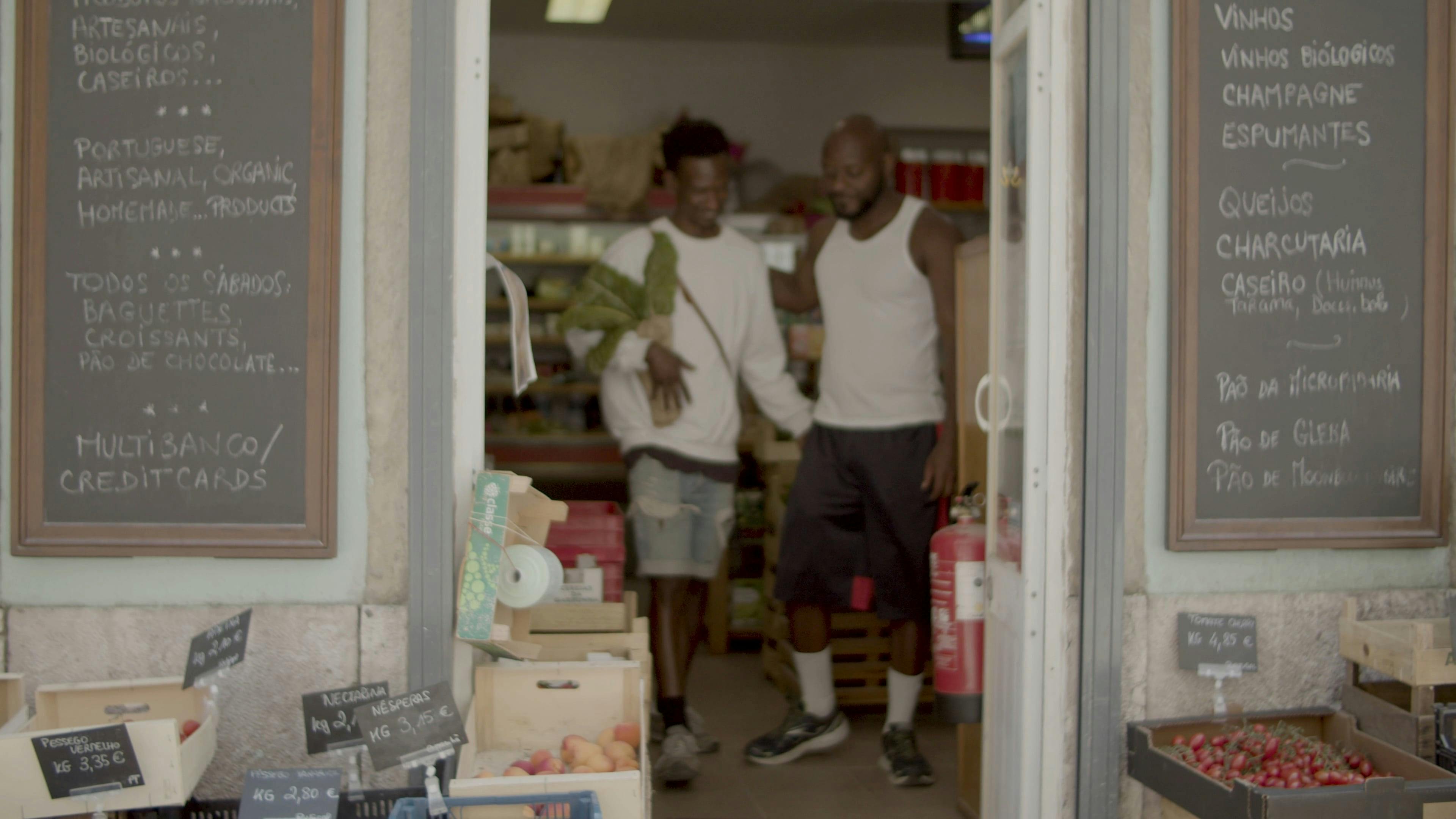 Men Going Outside the Grocery Store Free Stock Video Footage, Royalty ...