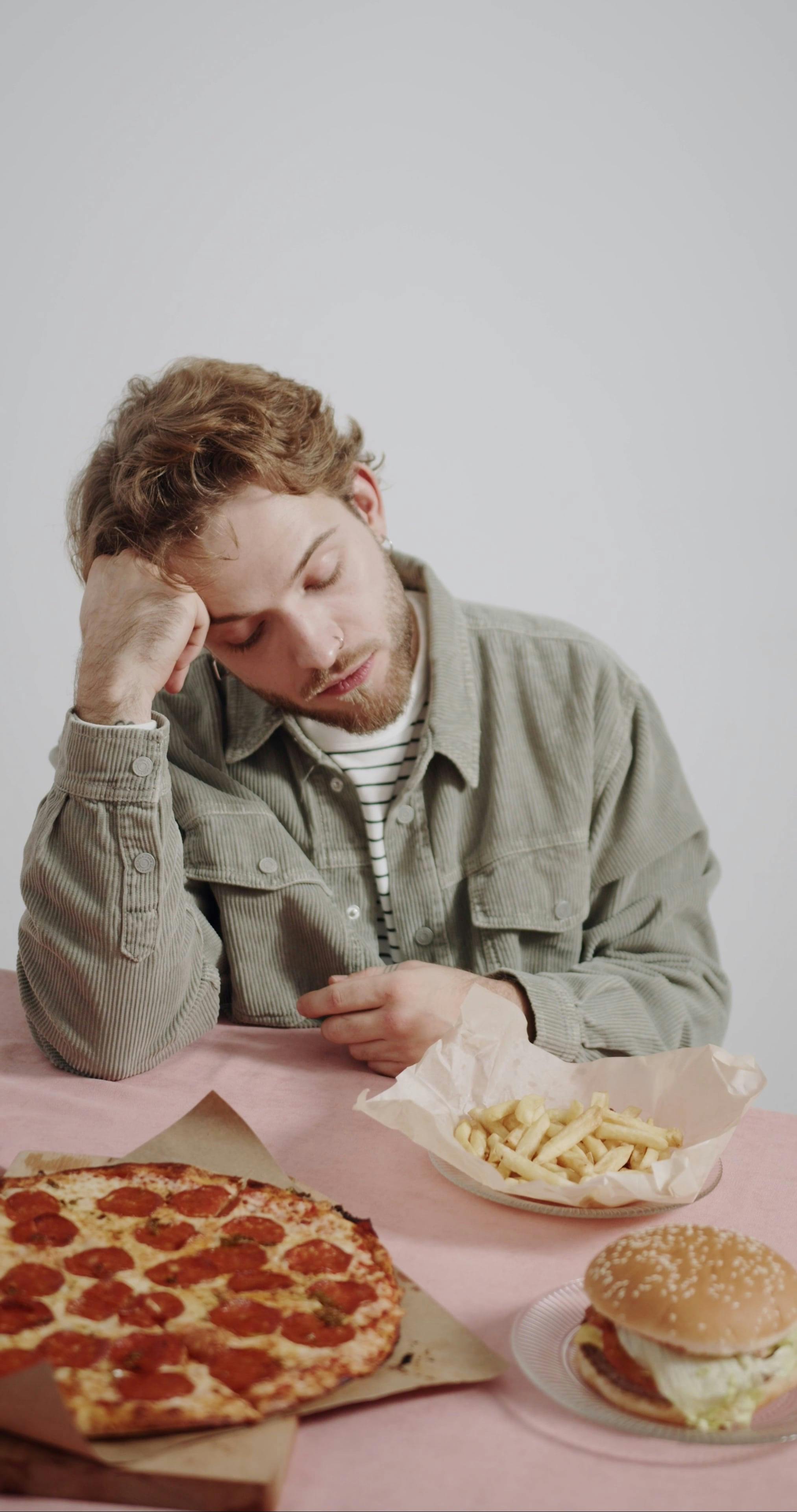 Man Eating French Fries · Free Stock Video