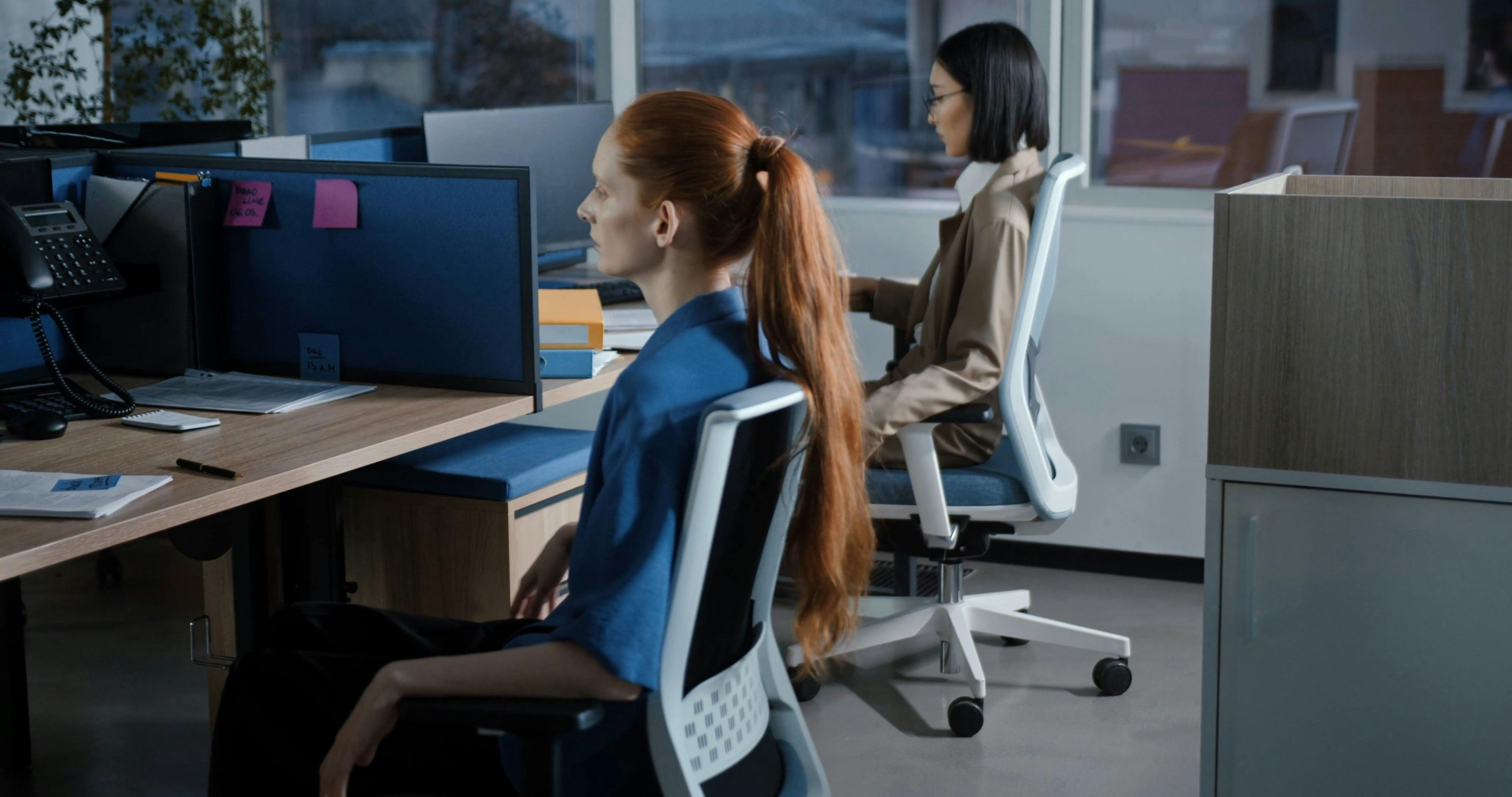 Two Women Working inside an Office · Free Stock Video