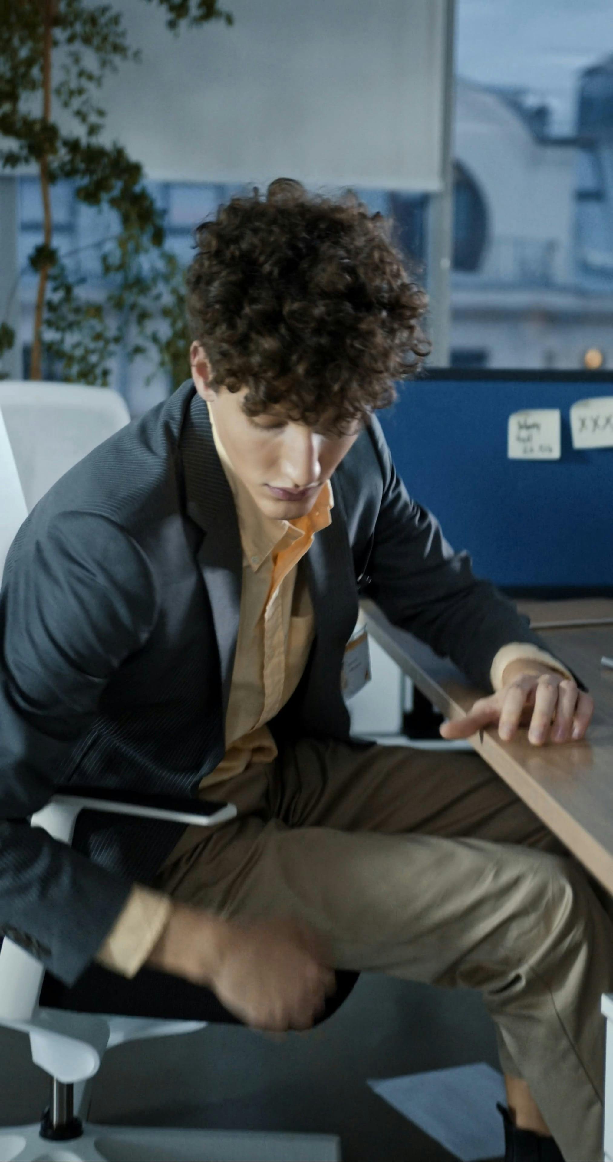 Man Picking Up Papers In the Floor Free Stock Video Footage, Royalty ...