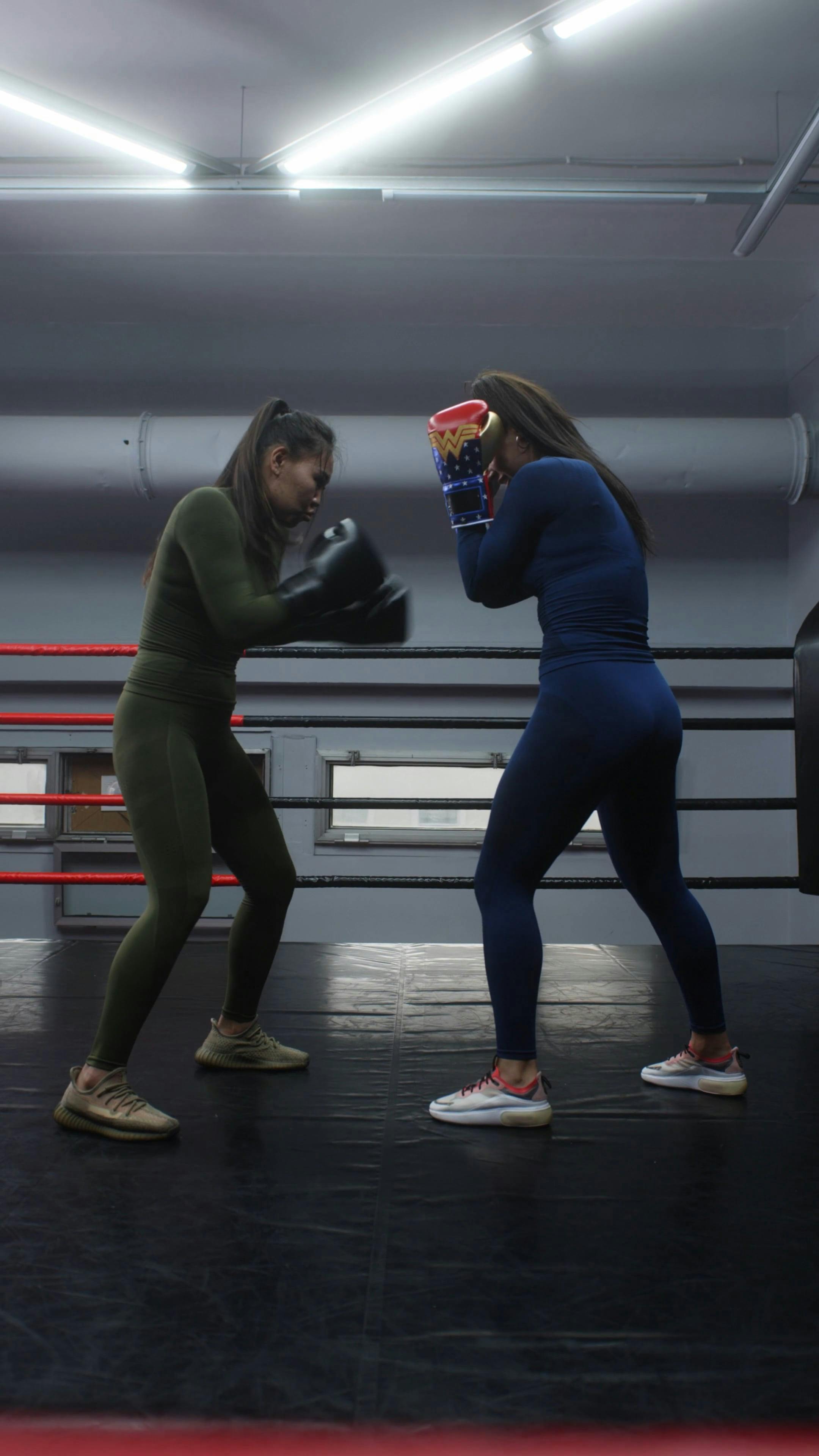 Women Boxing in a Ring · Free Stock Video