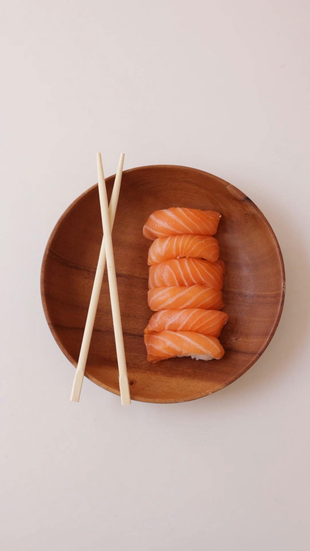 A Person Getting Sushi Using Chopsticks Free Stock Video Footage ...
