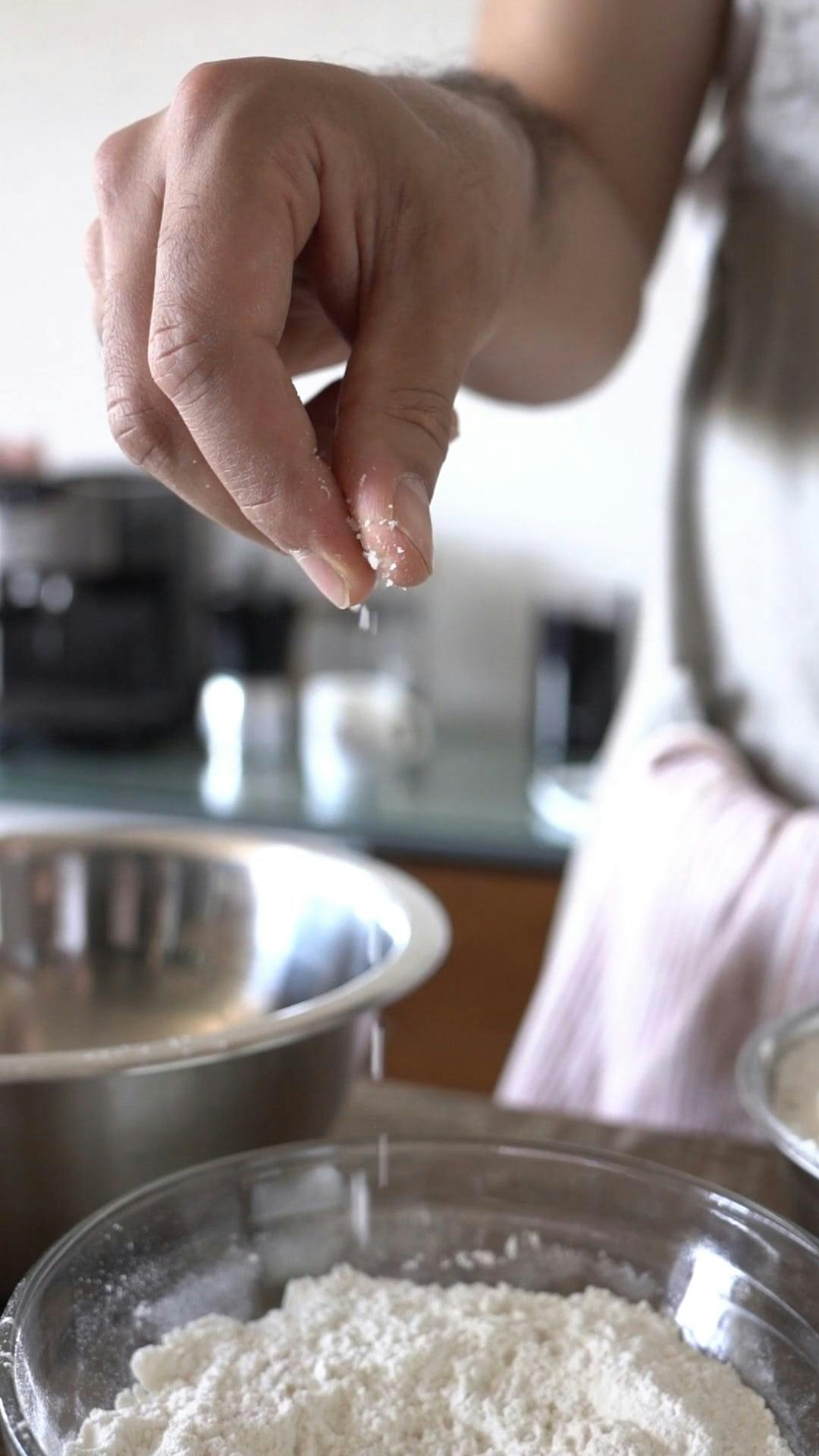 A Person Straining The Flour To Be Used In Baking Free Stock Video ...