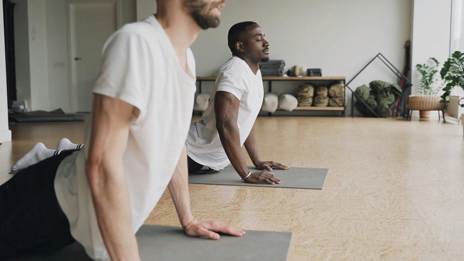 Men Stretching Their Backs · Free Stock Video