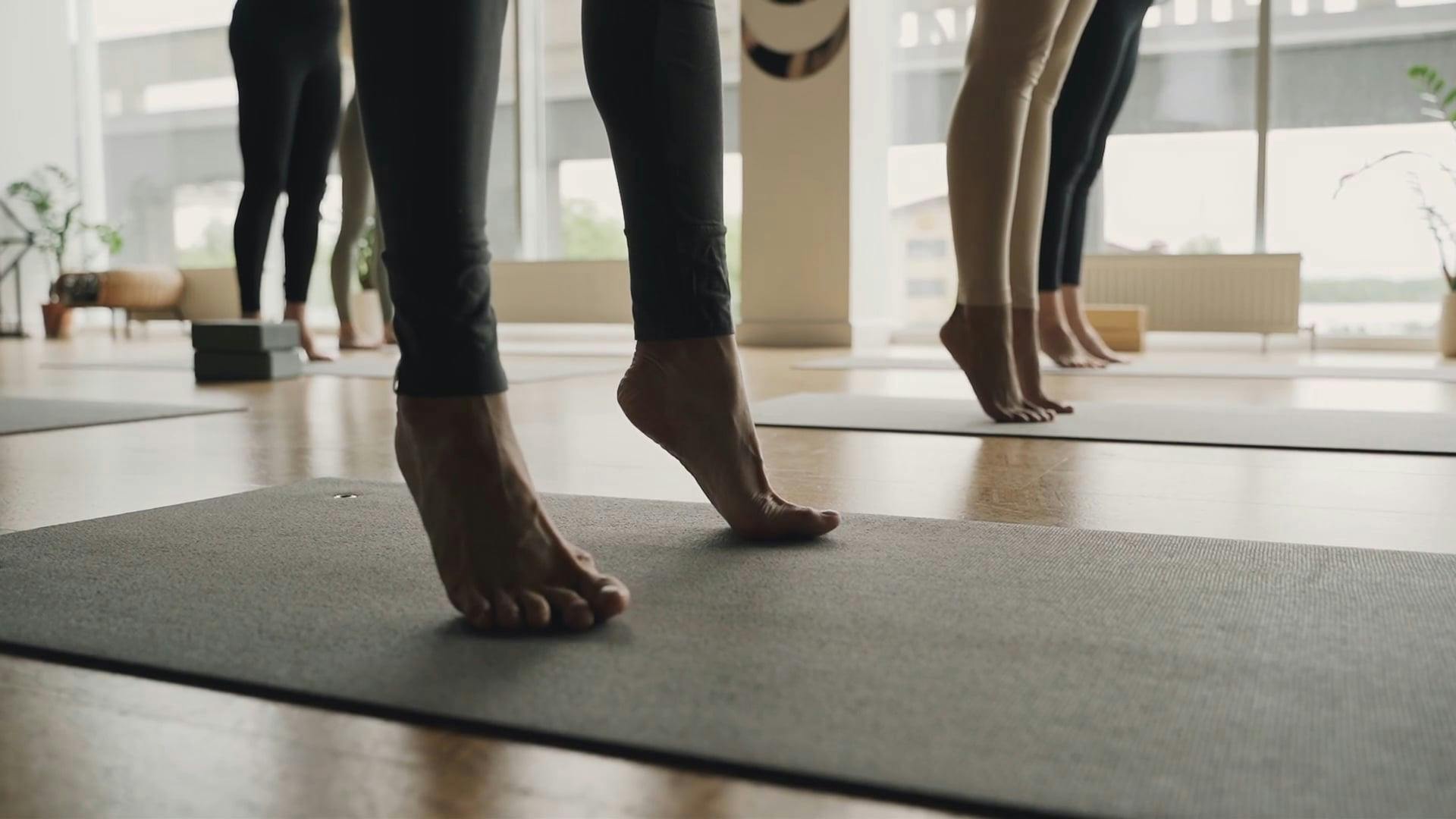 People Tiptoeing on Yoga Mats Free Stock Video Footage, Royalty-Free 4K ...