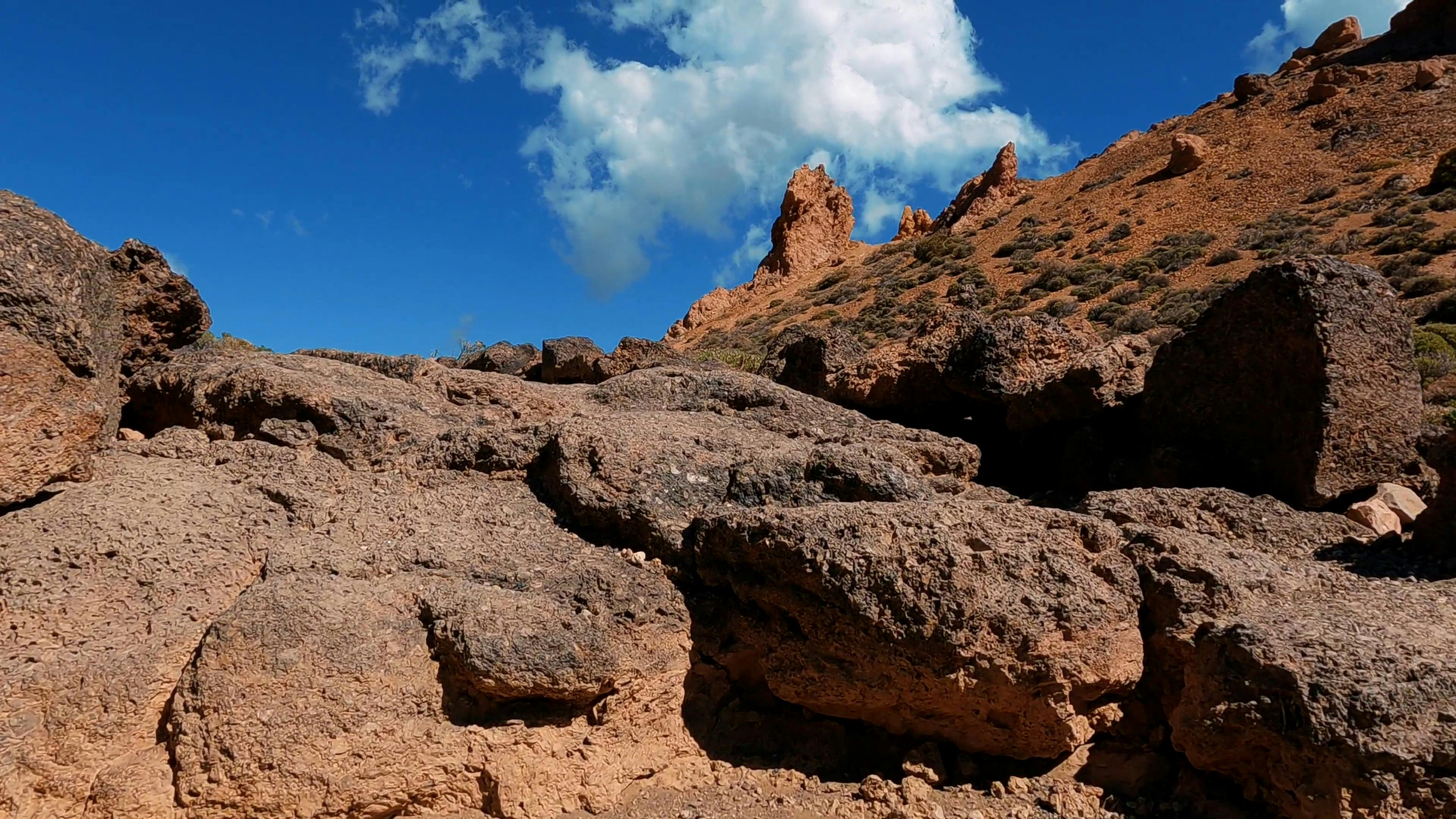 A Ground Level Shot of Rough Terrain · Free Stock Video