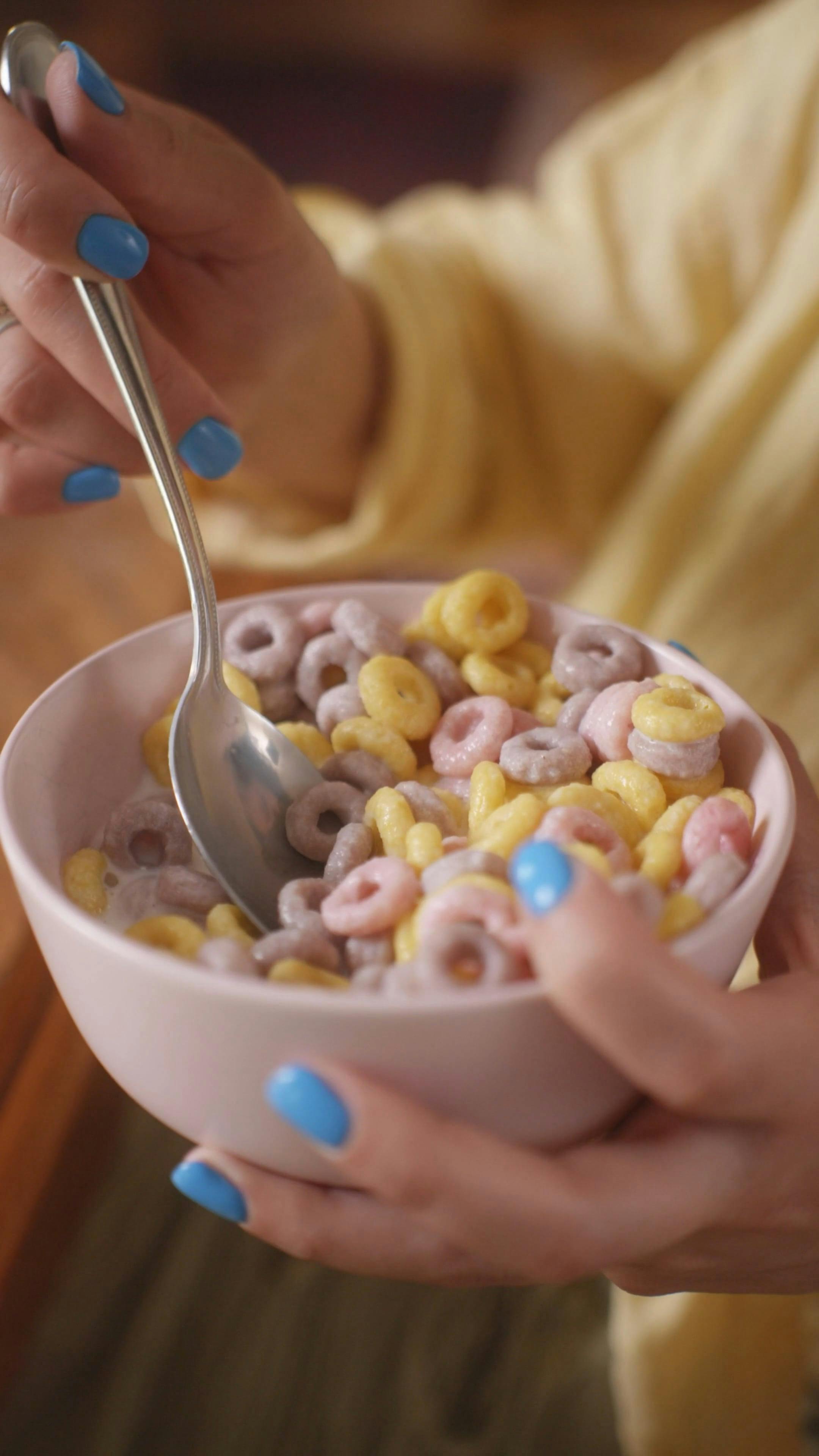 A Person Eating Cereals Free Stock Video Footage, Royalty-Free 4K & HD ...